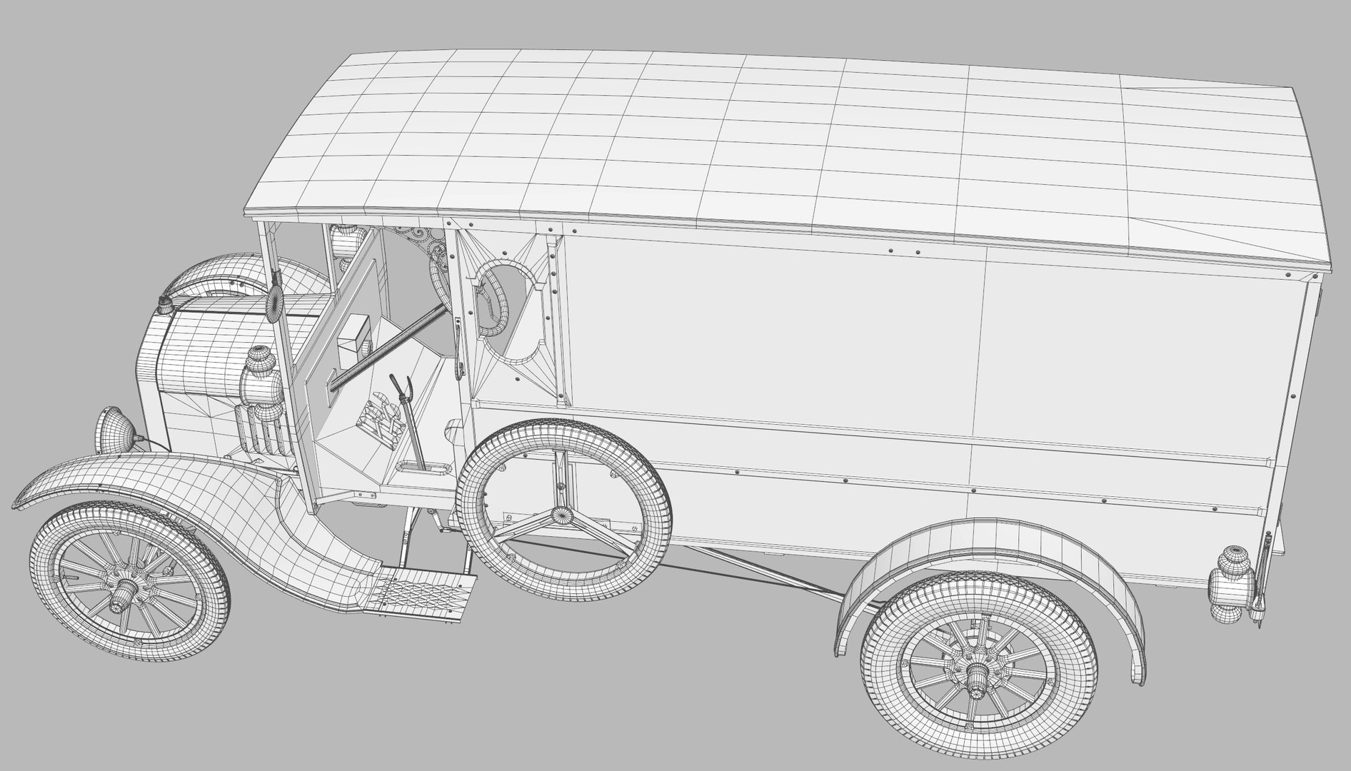 3d Model T Truck Modeled