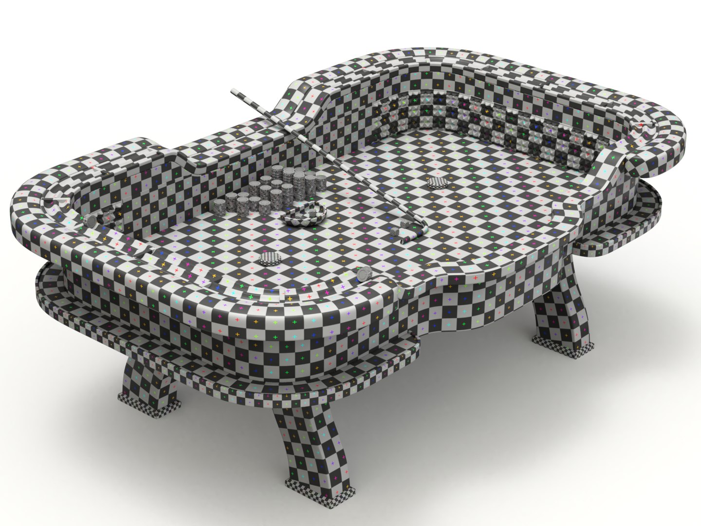 Craps Table 3D model - TurboSquid 1765290