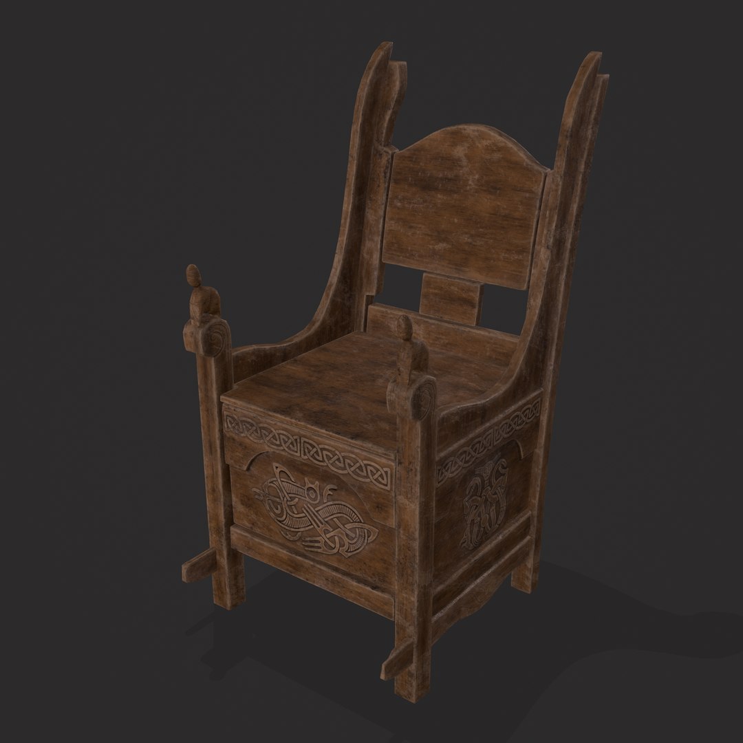 Medieval Designed Chair 3D - TurboSquid 1872609