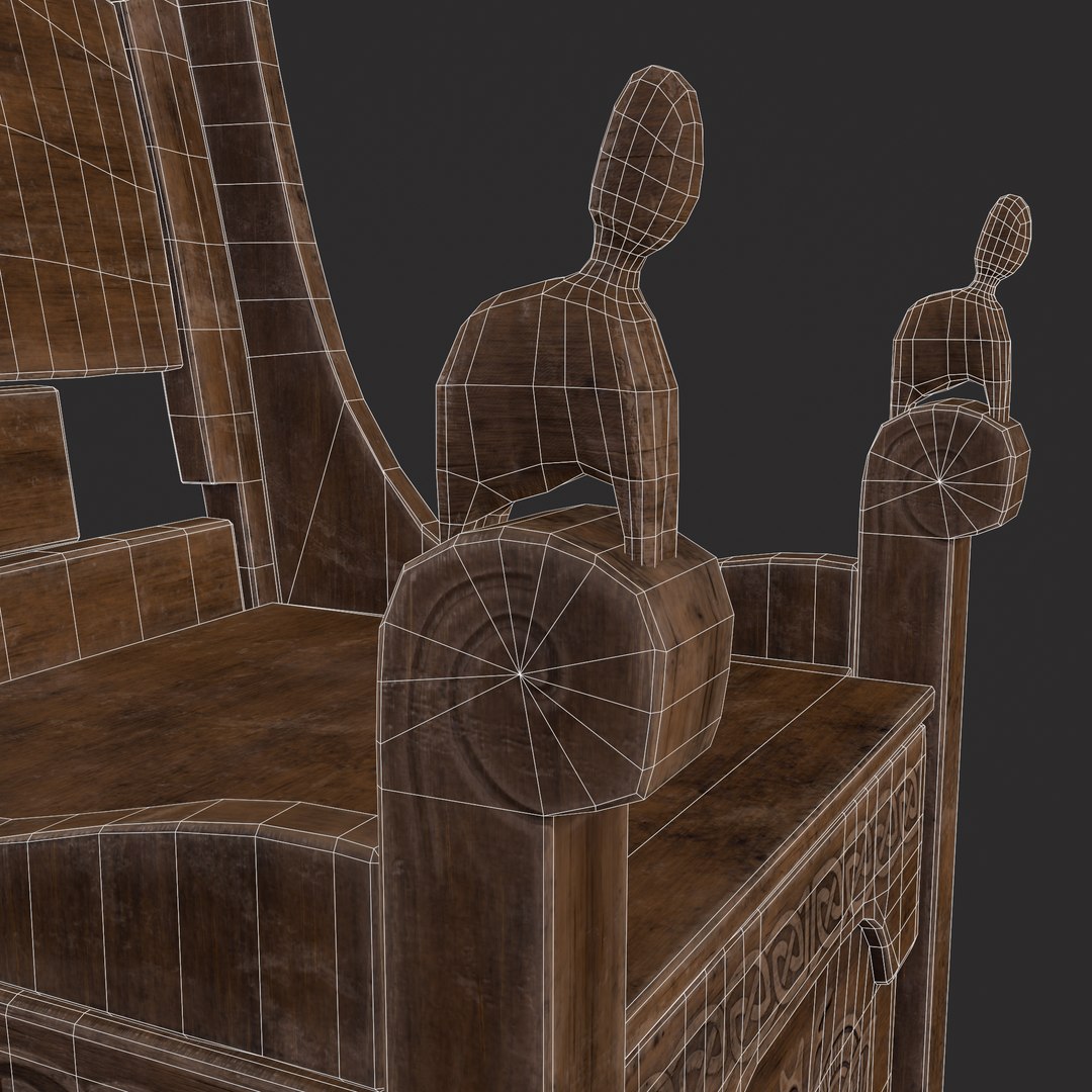 Medieval Designed Chair 3D - TurboSquid 1872609