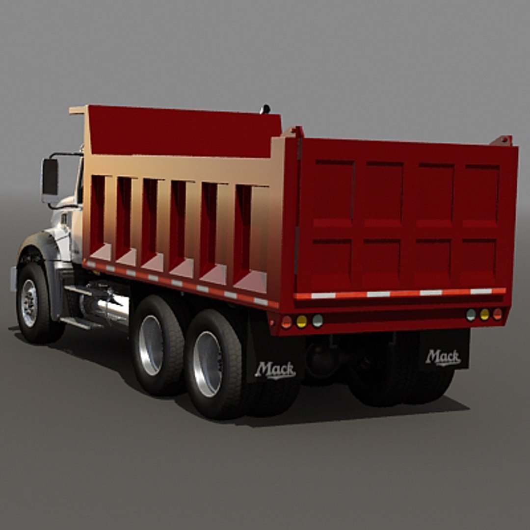 3d Dump Truck Mack Model