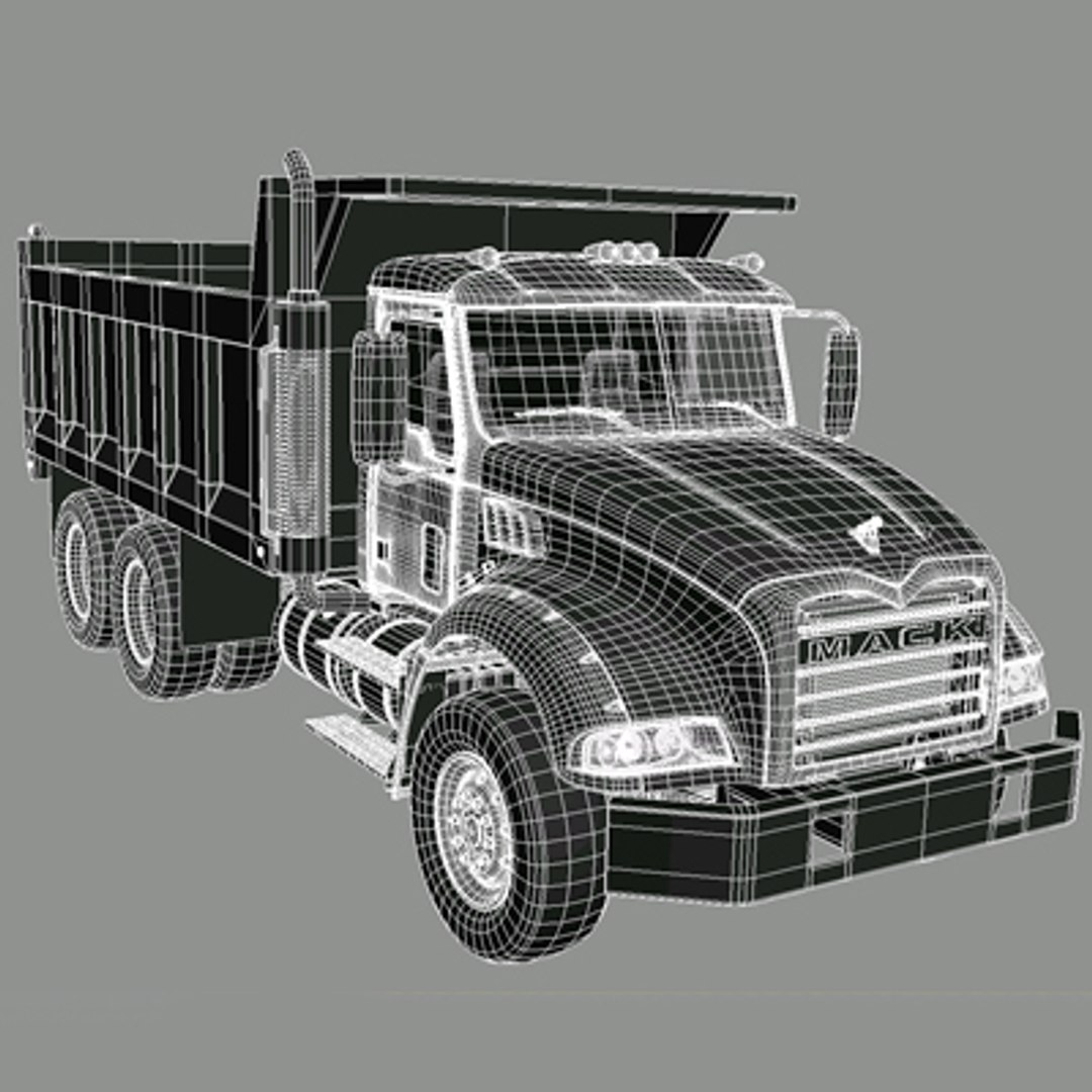 3d Dump Truck Mack Model