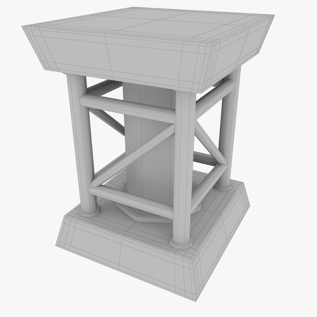 3D Truss Column Model - TurboSquid 1242136