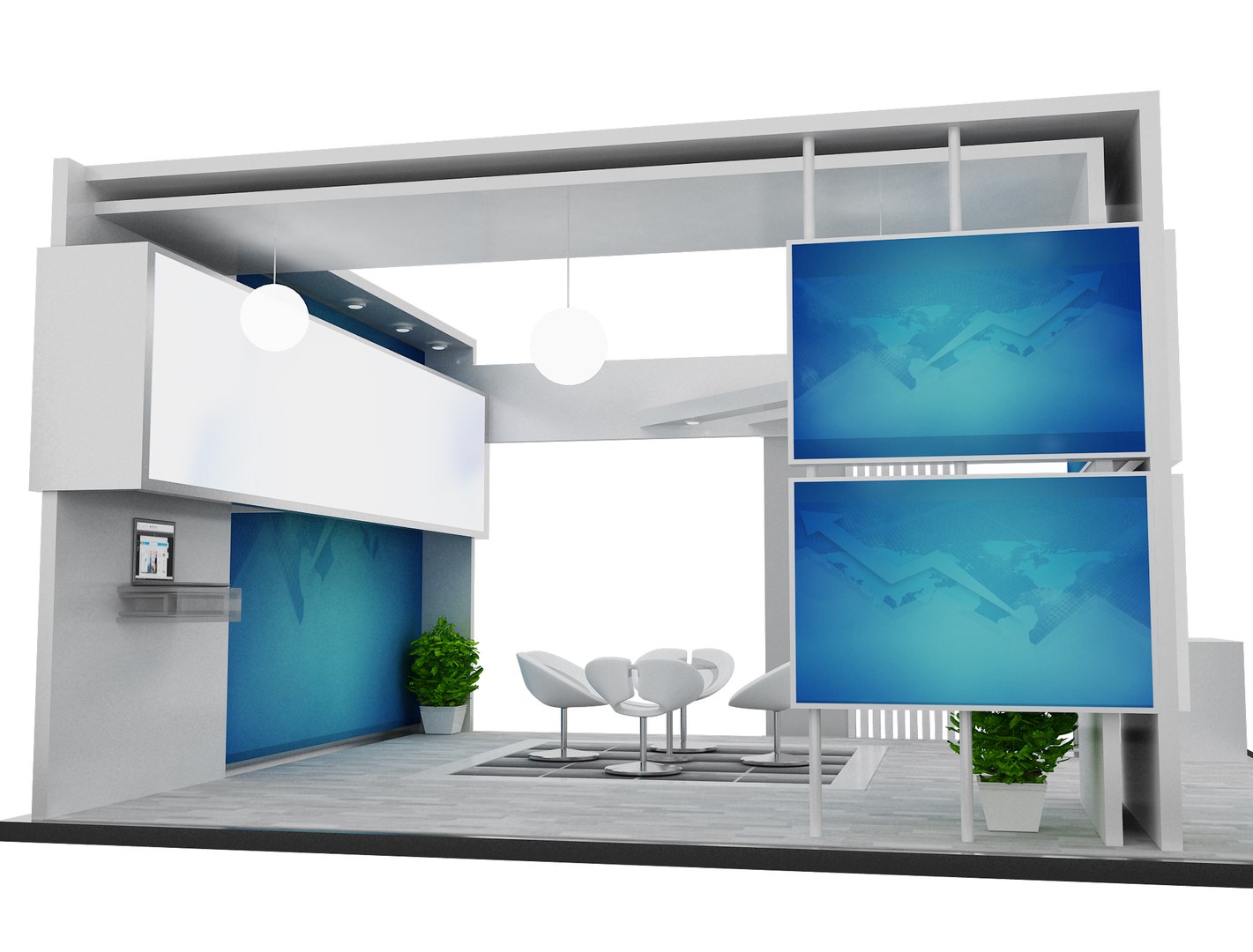 3D Booth Exhibition Stand a533a - TurboSquid 1828889