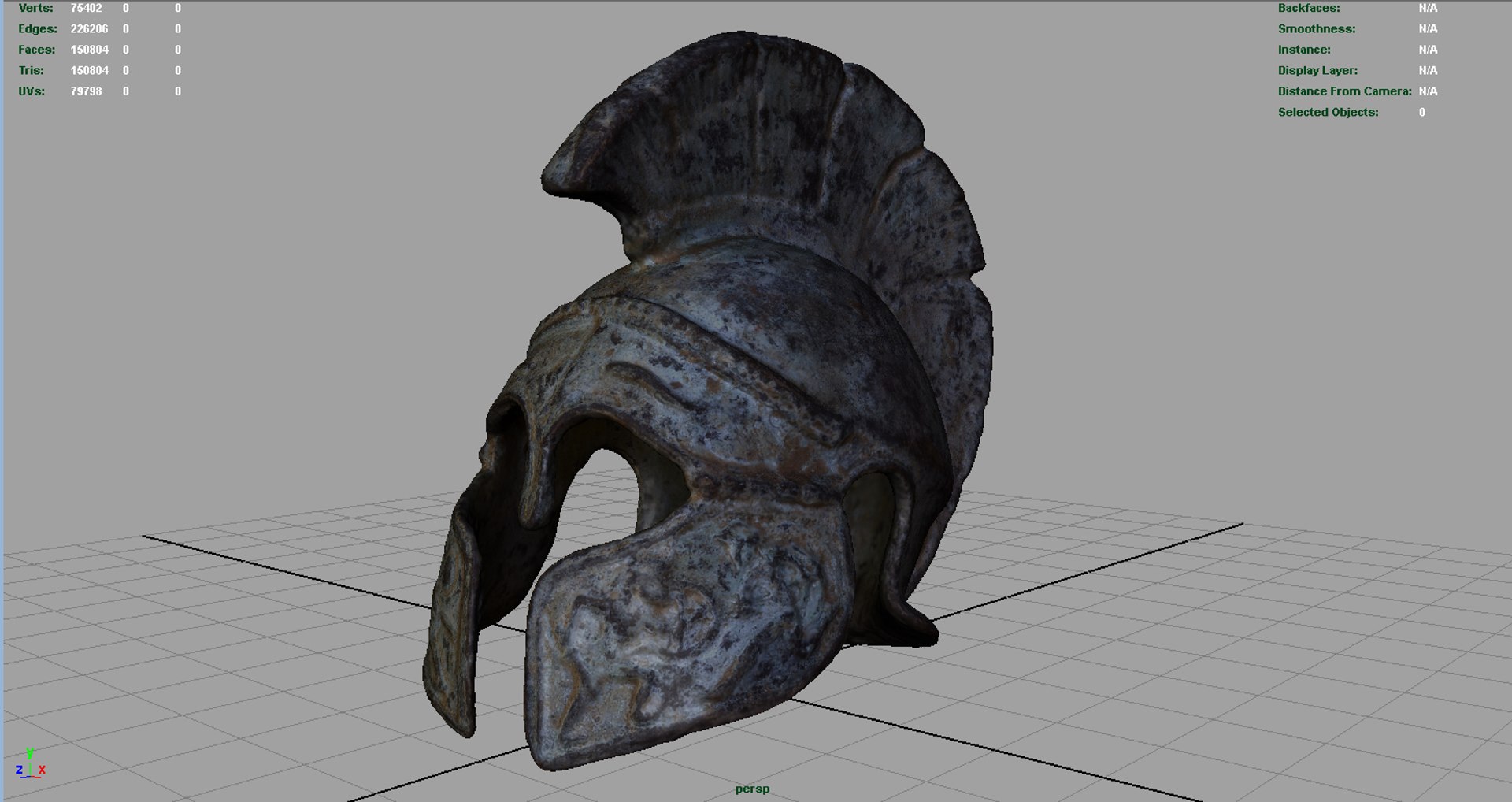 Hd Greek Helmet 3d Model