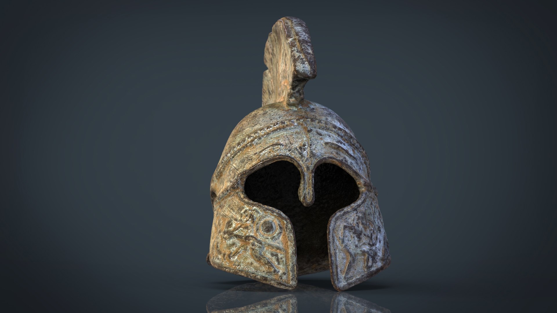 Hd Greek Helmet 3d Model