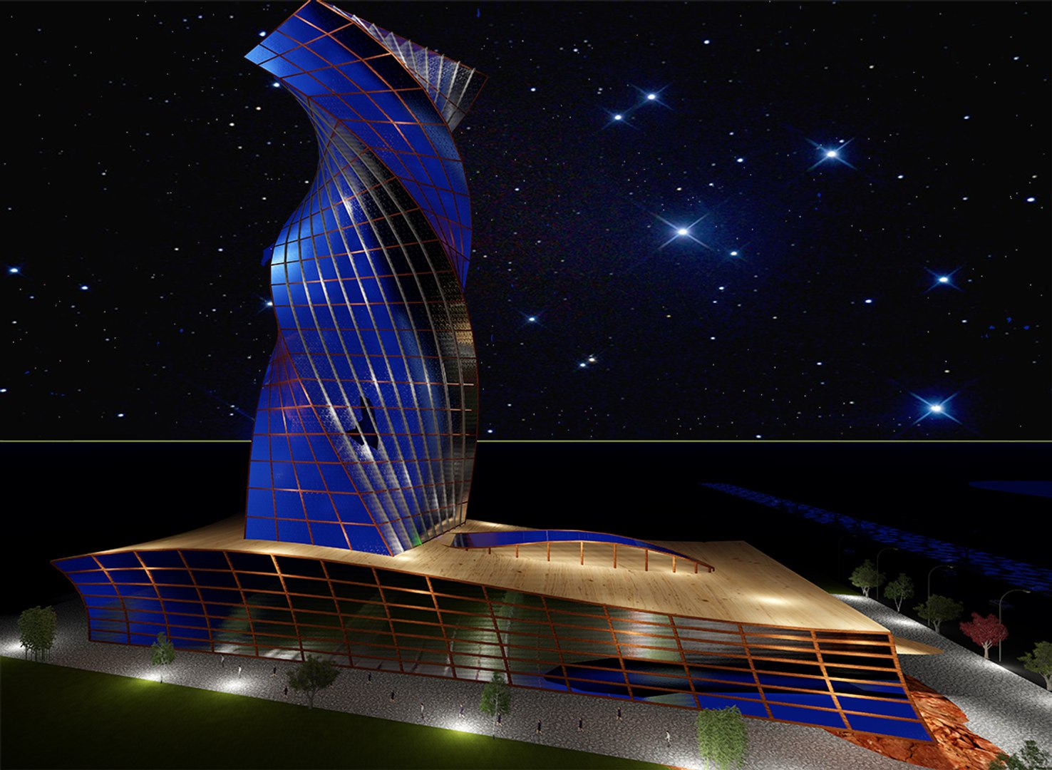 tower building 3d max