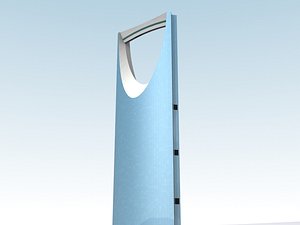 skyscraper riyadh saudi 3d model