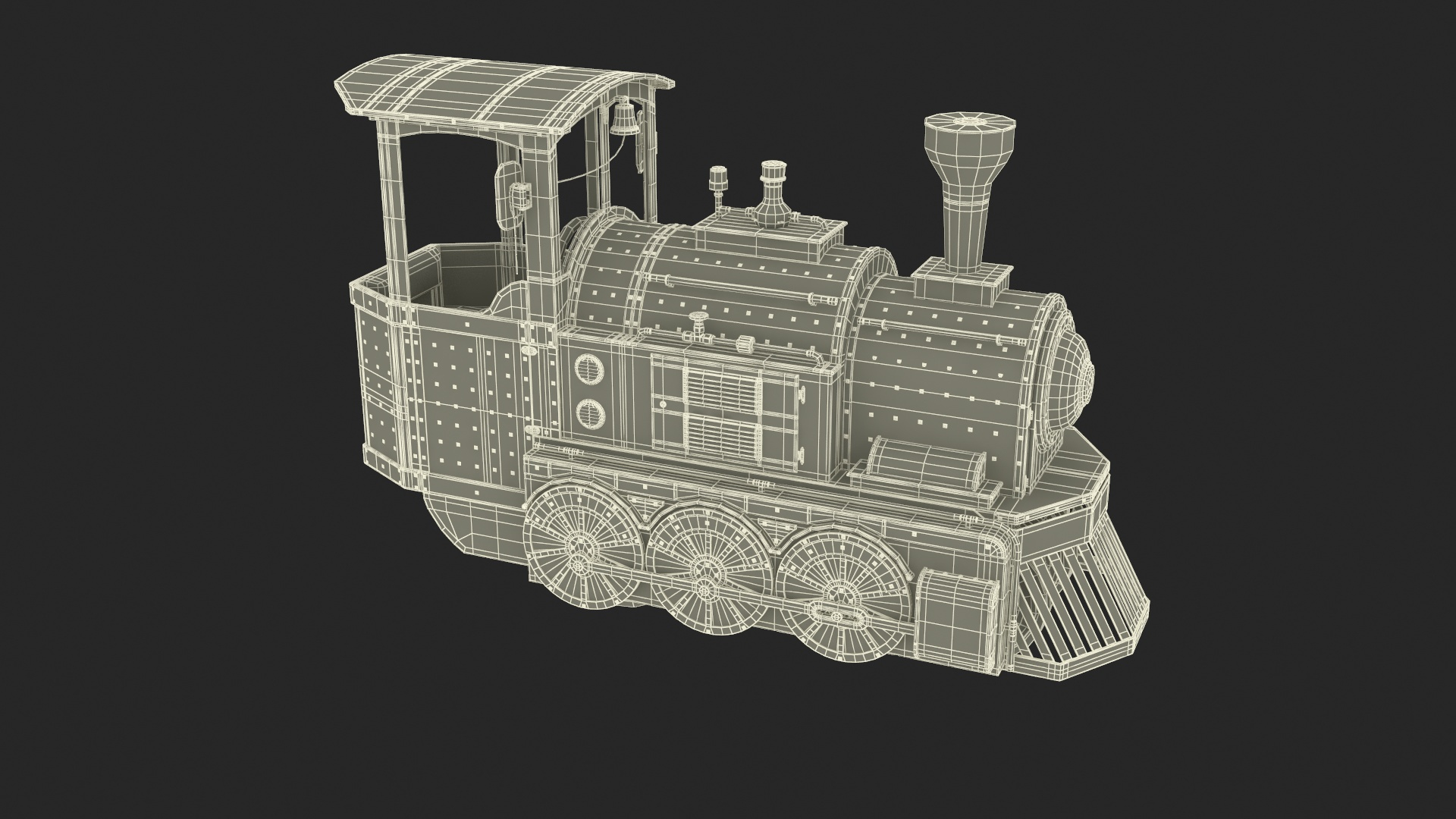 Mini Locomotive Yellow 3D Model - TurboSquid 2163497