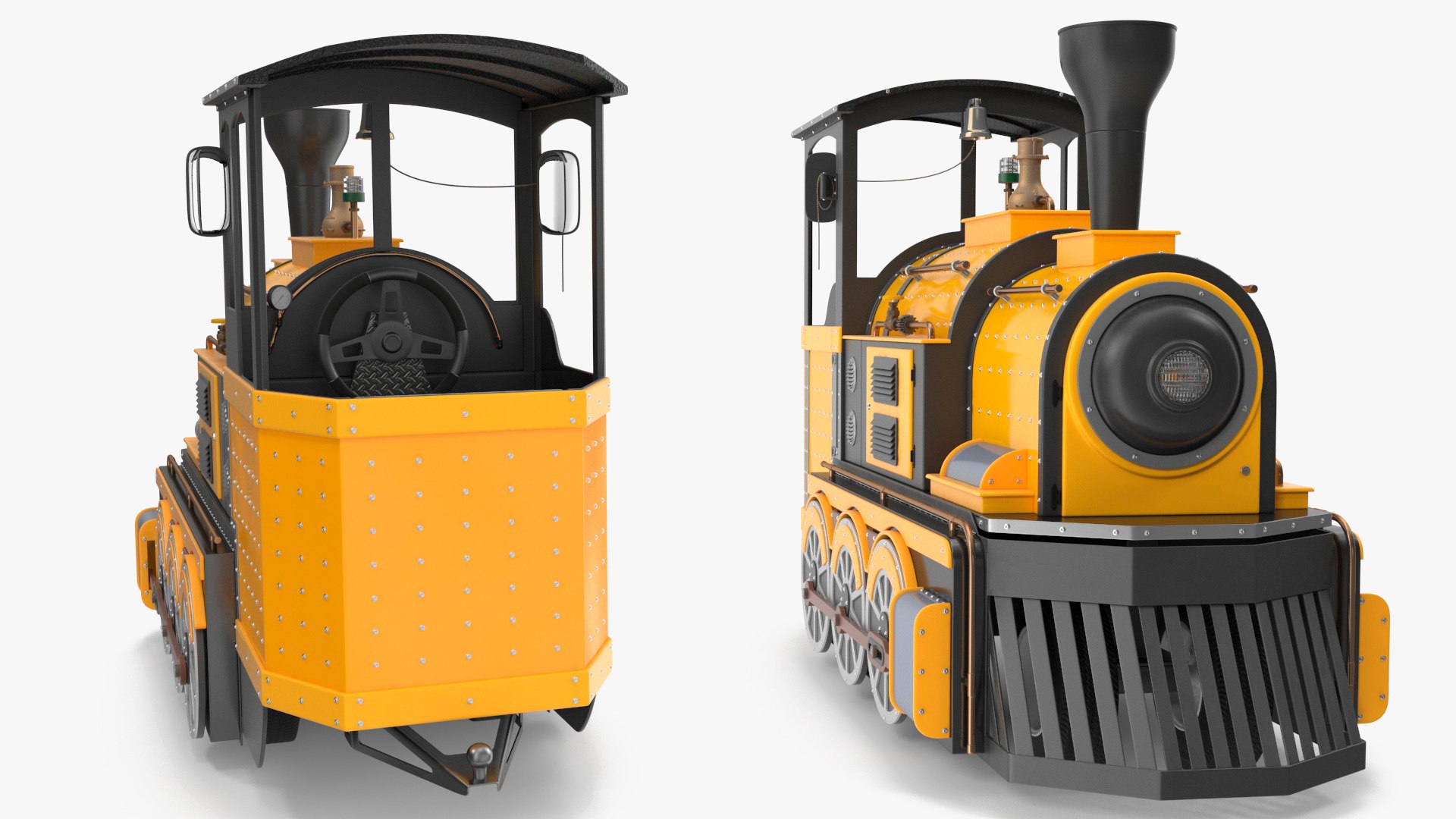 Mini Locomotive Yellow 3D Model - TurboSquid 2163497