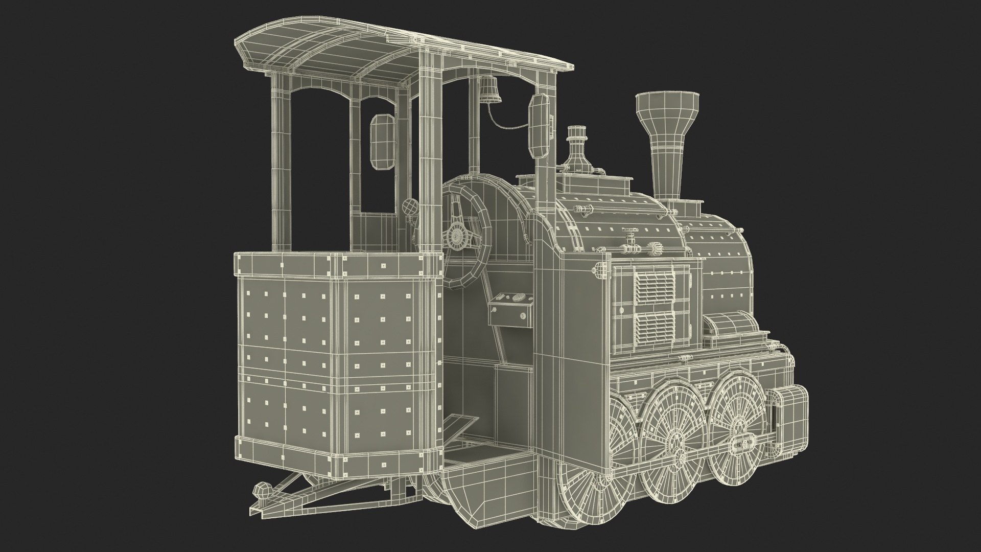 Mini Locomotive Yellow 3D Model - TurboSquid 2163497