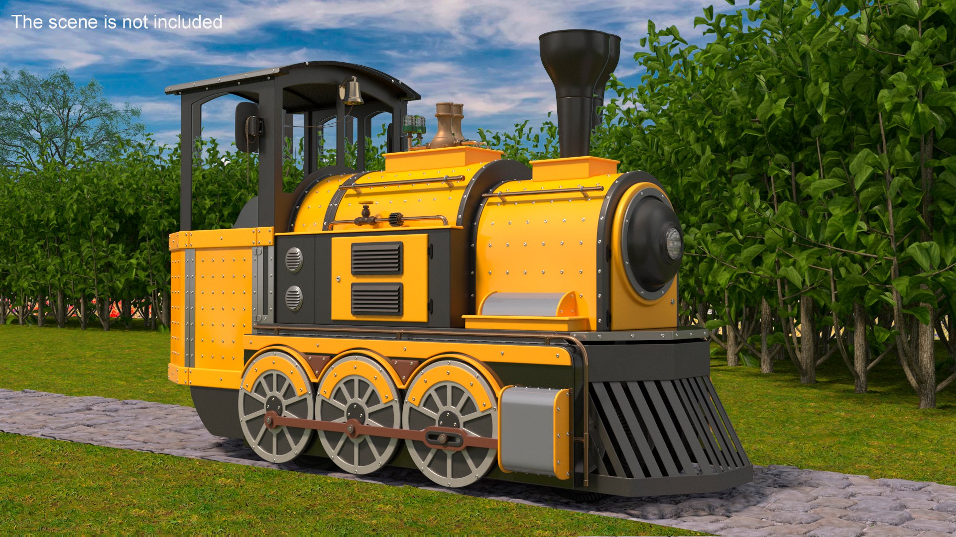 Mini Locomotive Yellow 3D Model - TurboSquid 2163497