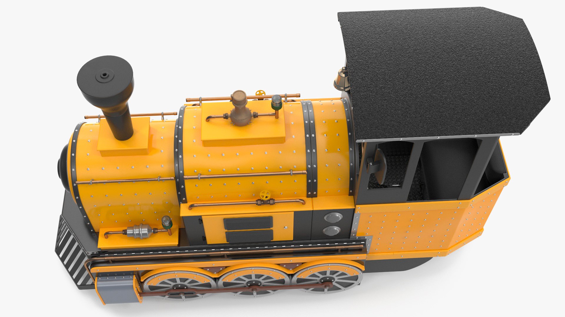 Mini Locomotive Yellow 3D Model - TurboSquid 2163497