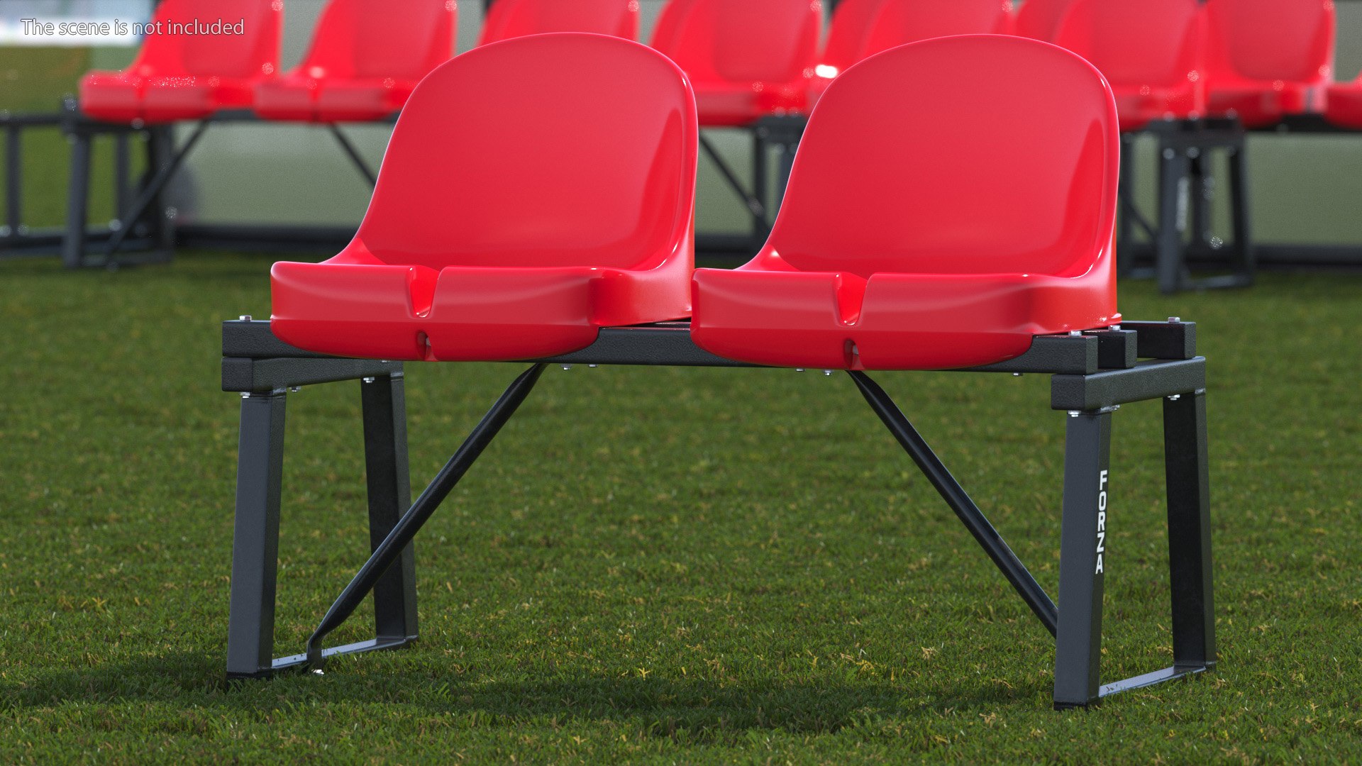 Soccer Bench with Plastic Seats Forza 3D - TurboSquid 1969609