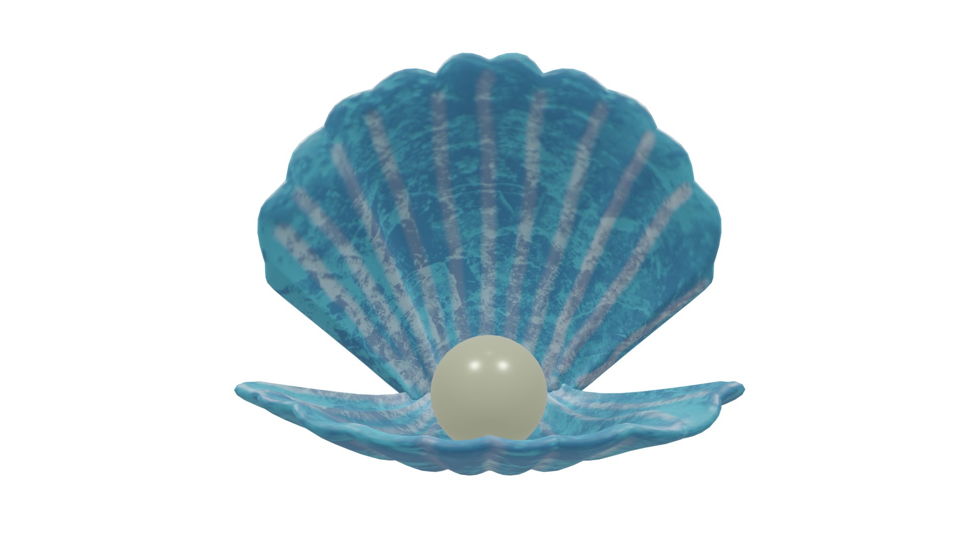 Blue Sea Shell Model - TurboSquid 2074024