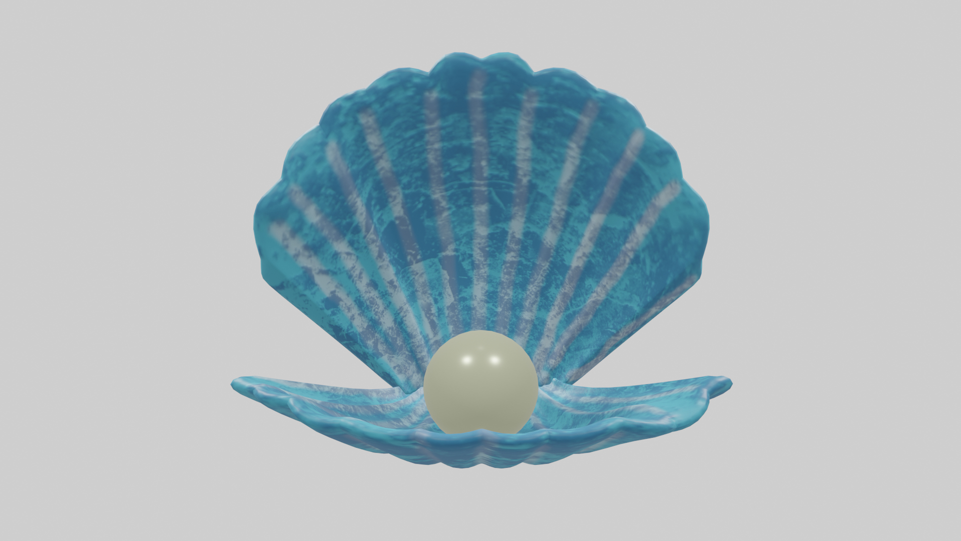 Blue sea shell model - TurboSquid 2074024