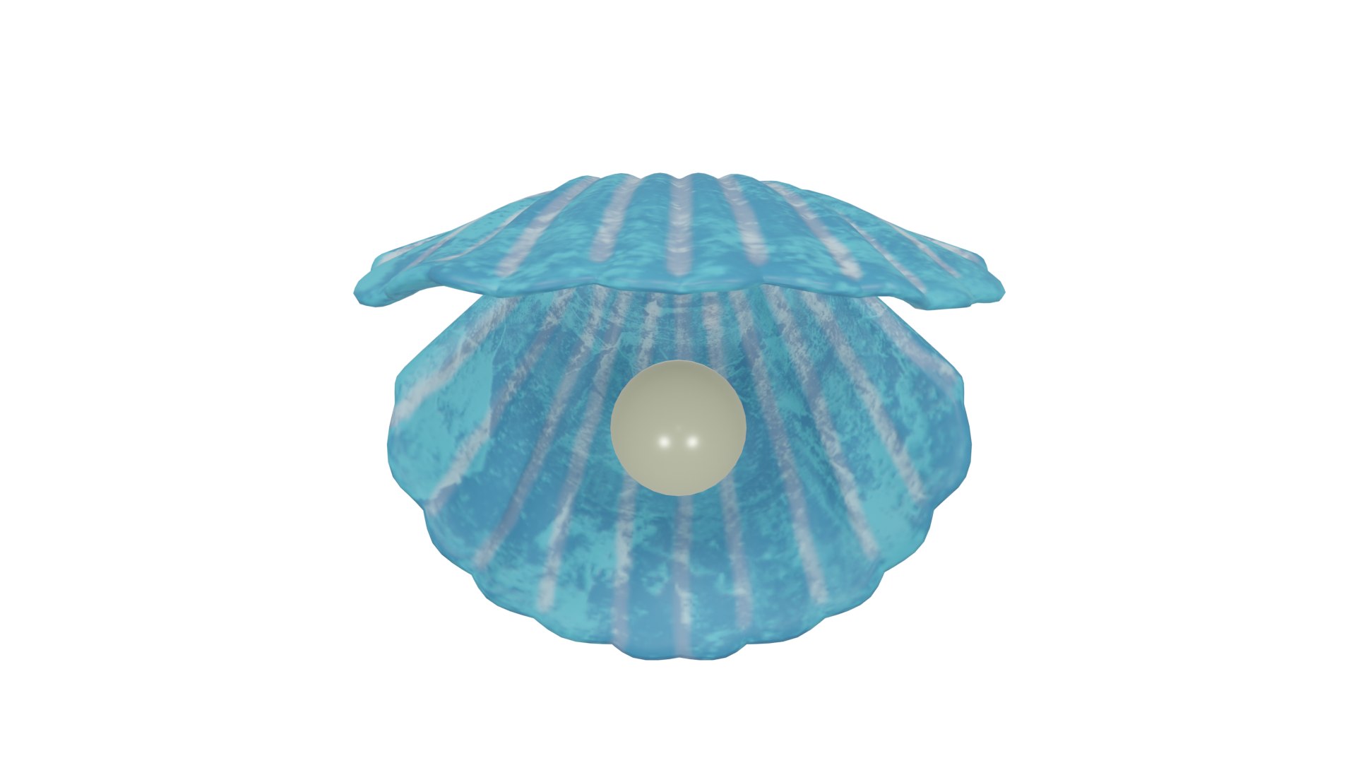 Blue Sea Shell Model - TurboSquid 2074024
