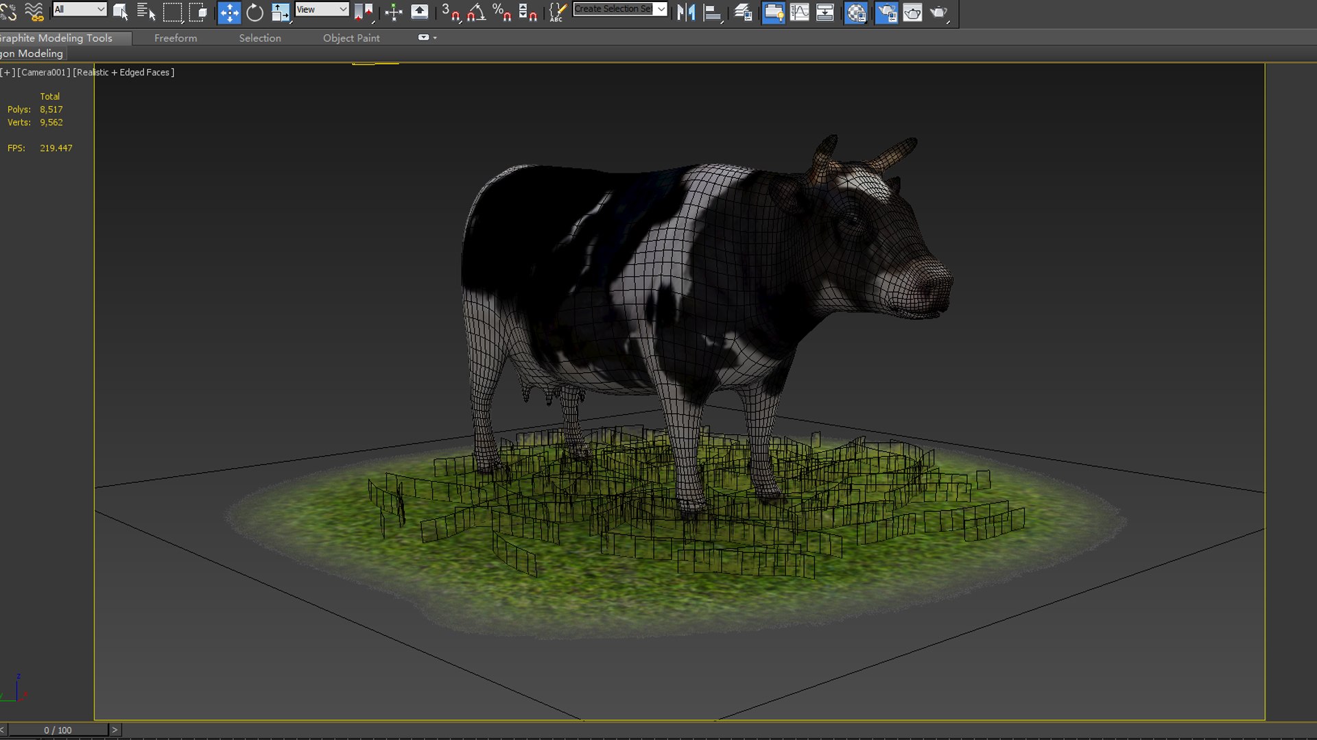 3D Dairy Cow Holstein Friesian Black White Cattle Domesticated ...