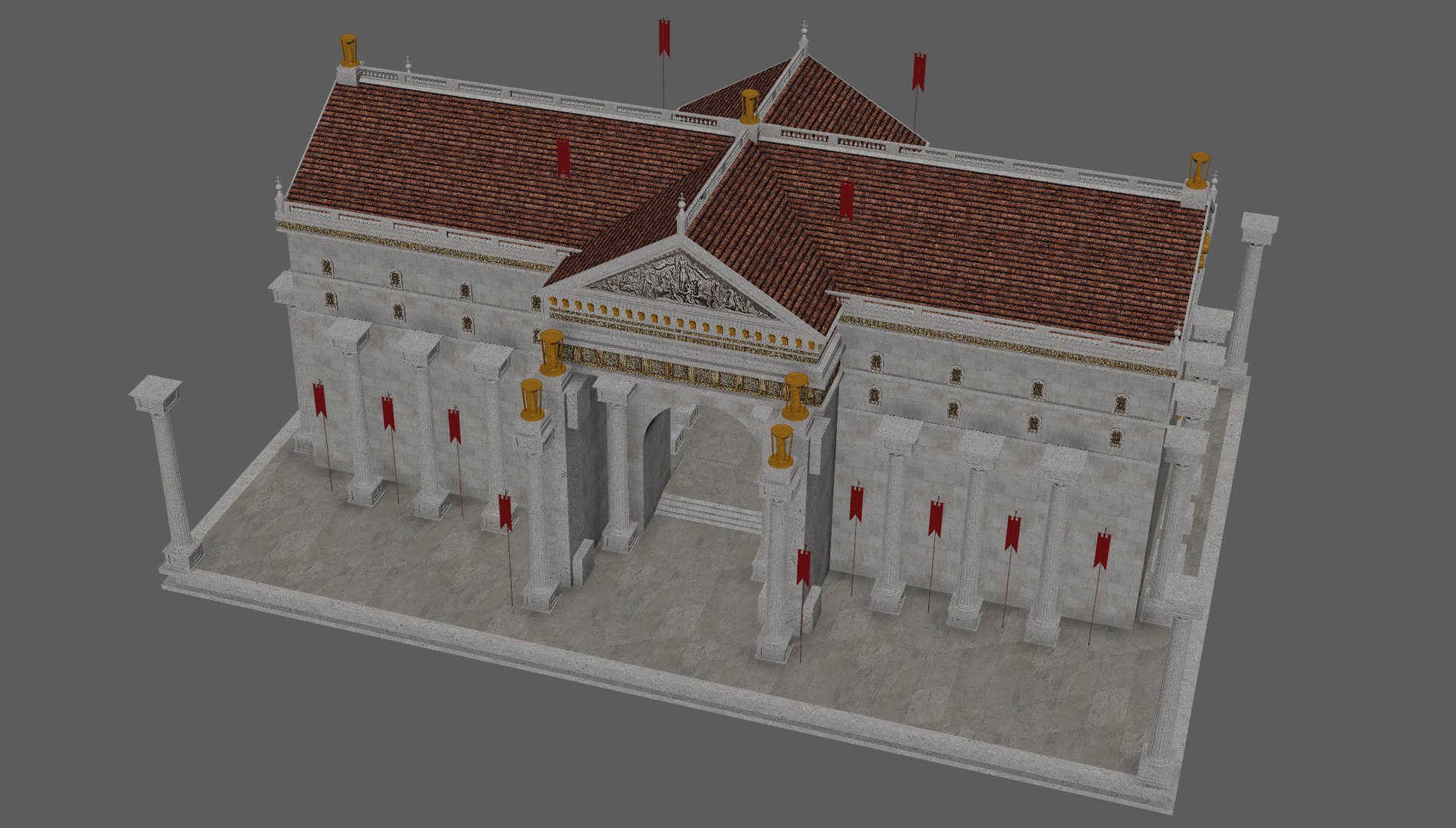 Fantasy Temple Gate 3D Model - TurboSquid 2272748