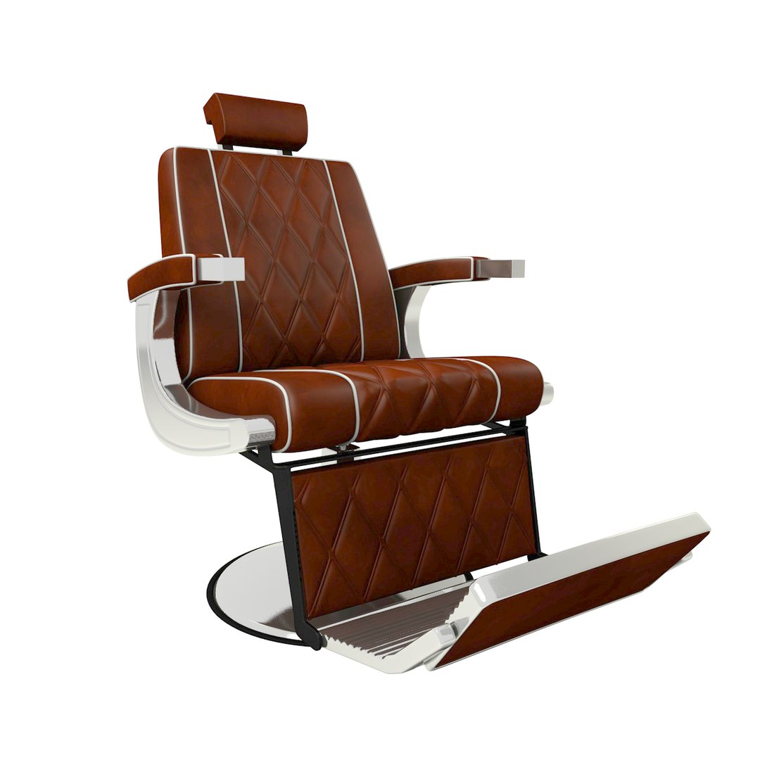 3D Barber Chair Model - TurboSquid 1488037