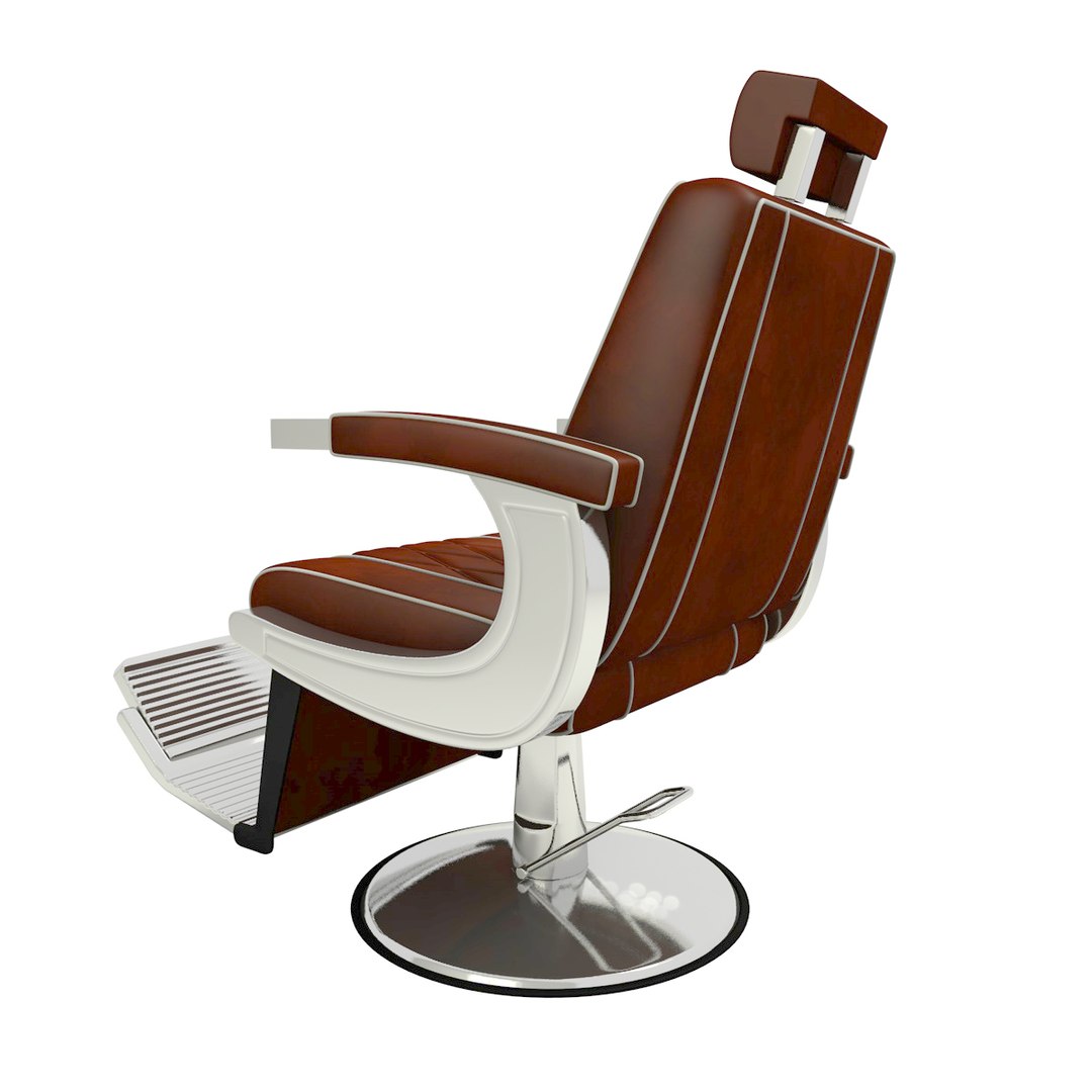 3D Barber Chair Model - TurboSquid 1488037