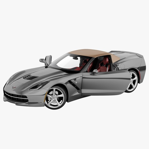 modelo 3d Chevrolet Corvette C7 Stingray Convertible 2014 aparejado ...