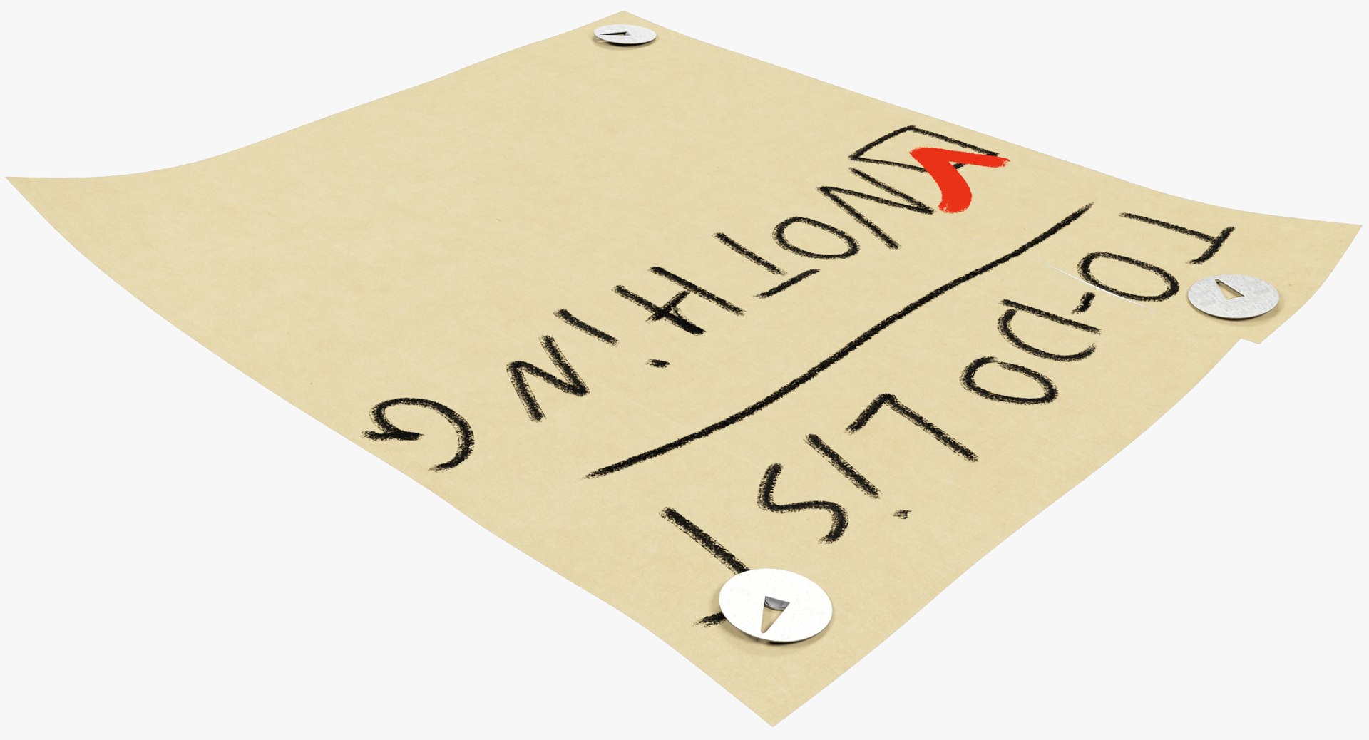 3D Pinned List - TurboSquid 1391535