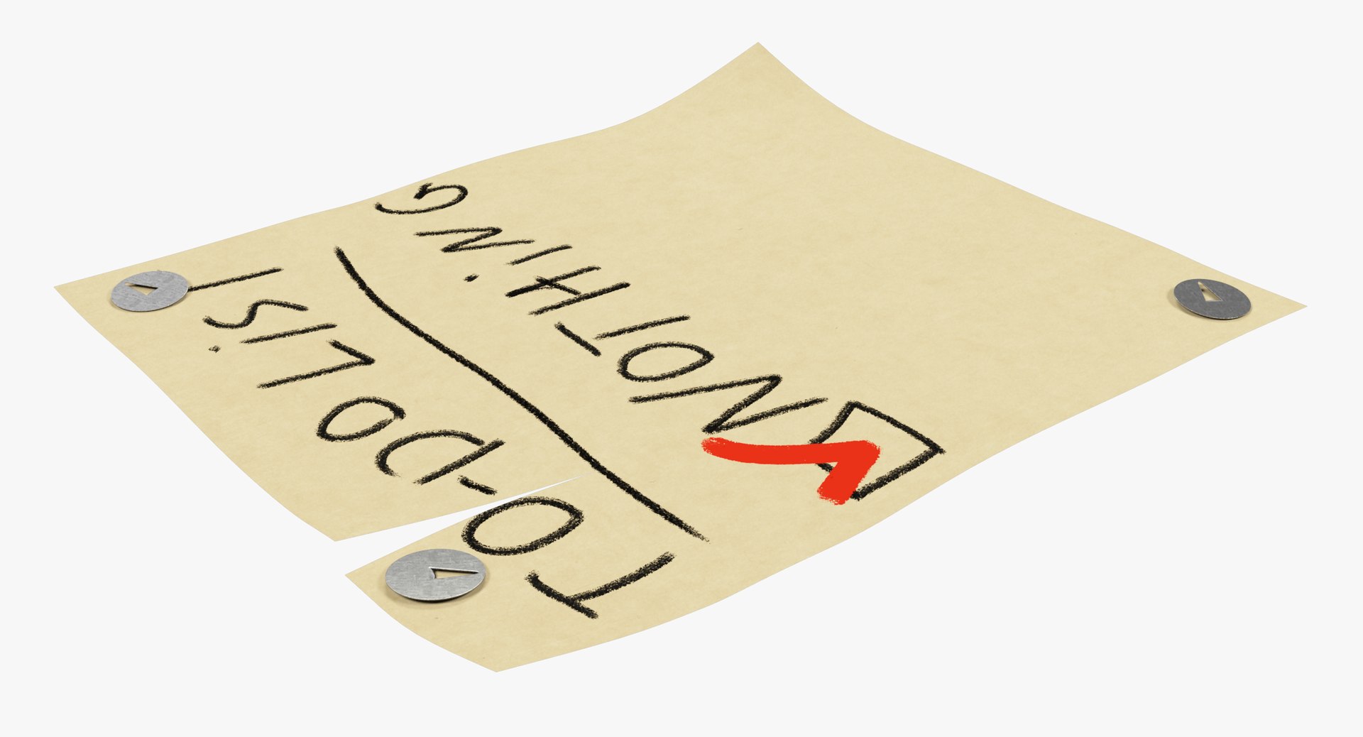 3D Pinned List - TurboSquid 1391535