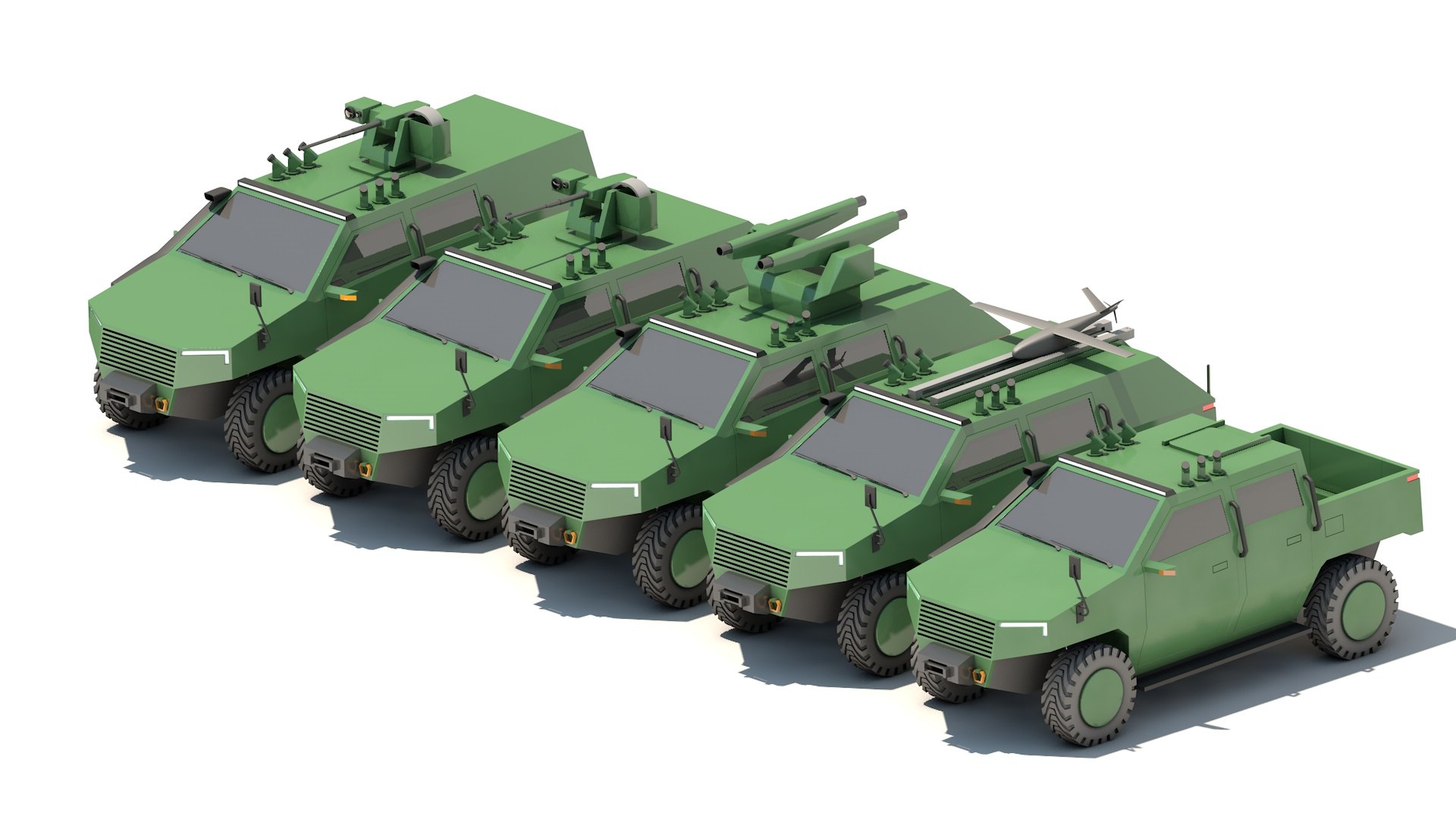 Lizard 4x4 Tactical Concept Reconnaissance RCWS 3D Model - TurboSquid ...
