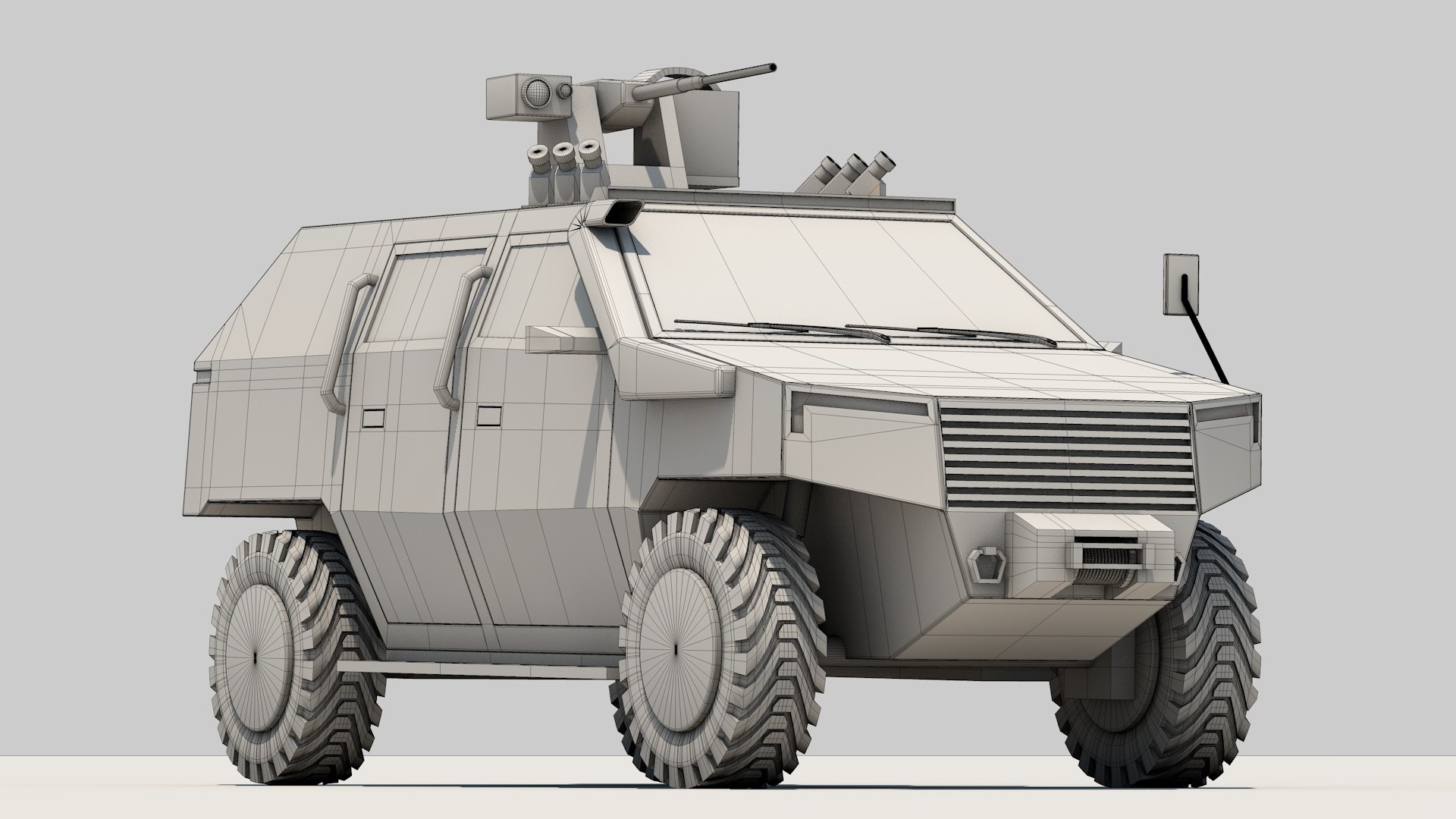 Lizard 4x4 Tactical Concept Reconnaissance RCWS 3D Model - TurboSquid ...