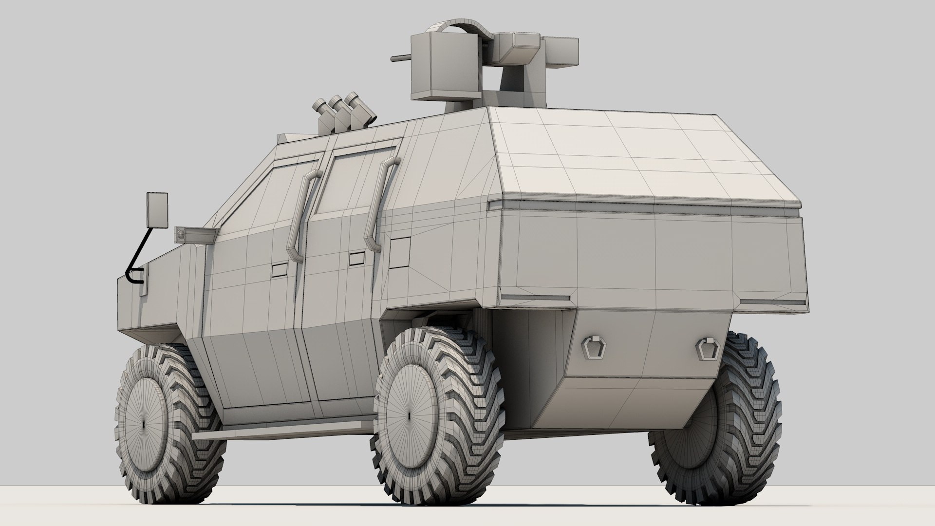 Lizard 4x4 Tactical Concept Reconnaissance RCWS 3D Model - TurboSquid ...