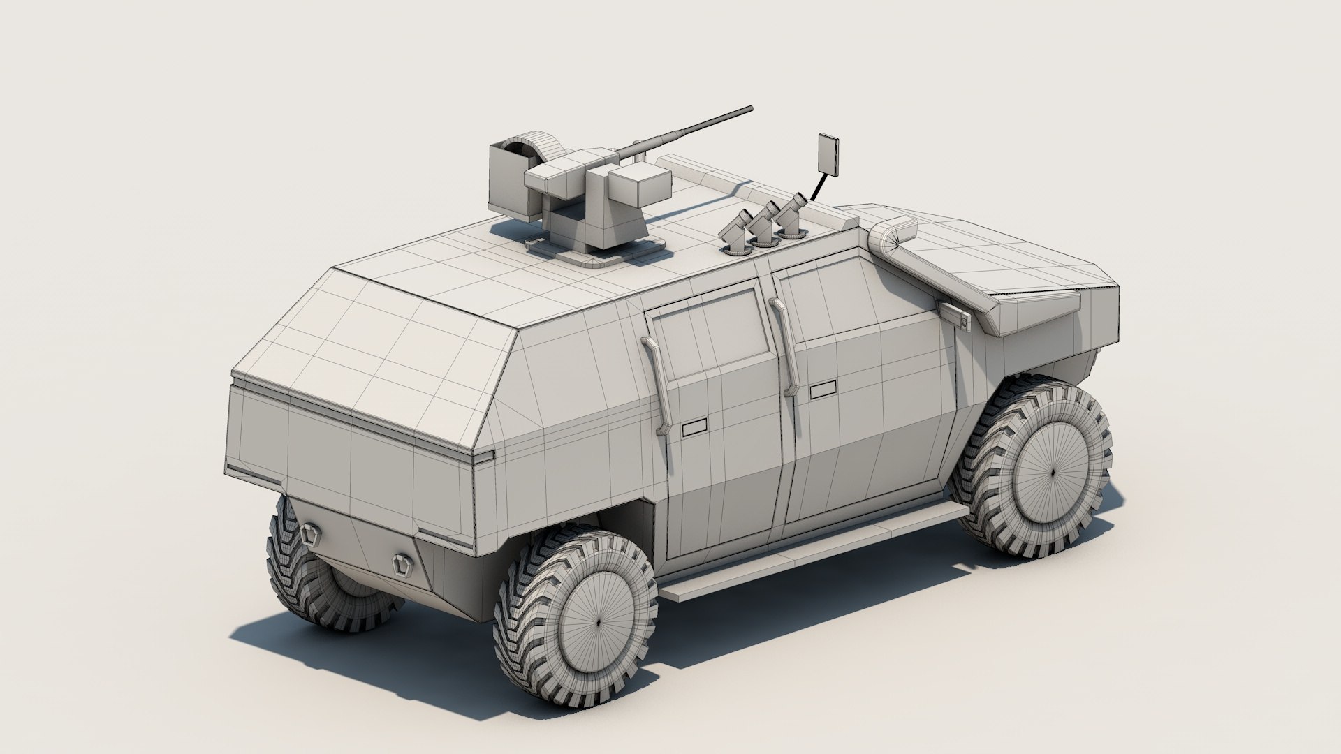 Lizard 4x4 Tactical Concept Reconnaissance RCWS 3D Model - TurboSquid ...