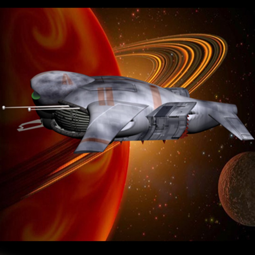 alien dropship spaceship 3d model