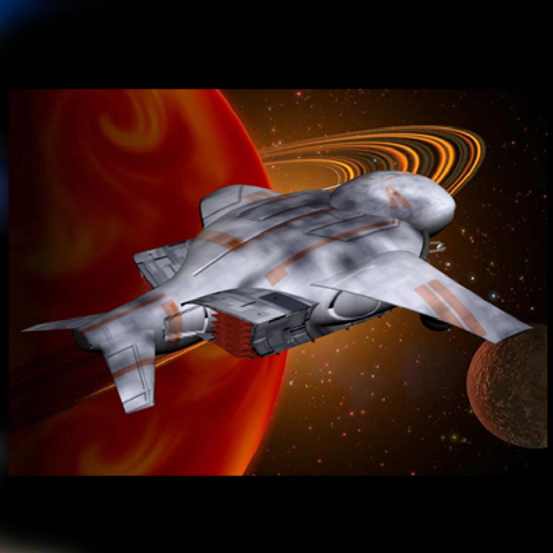alien dropship spaceship 3d model