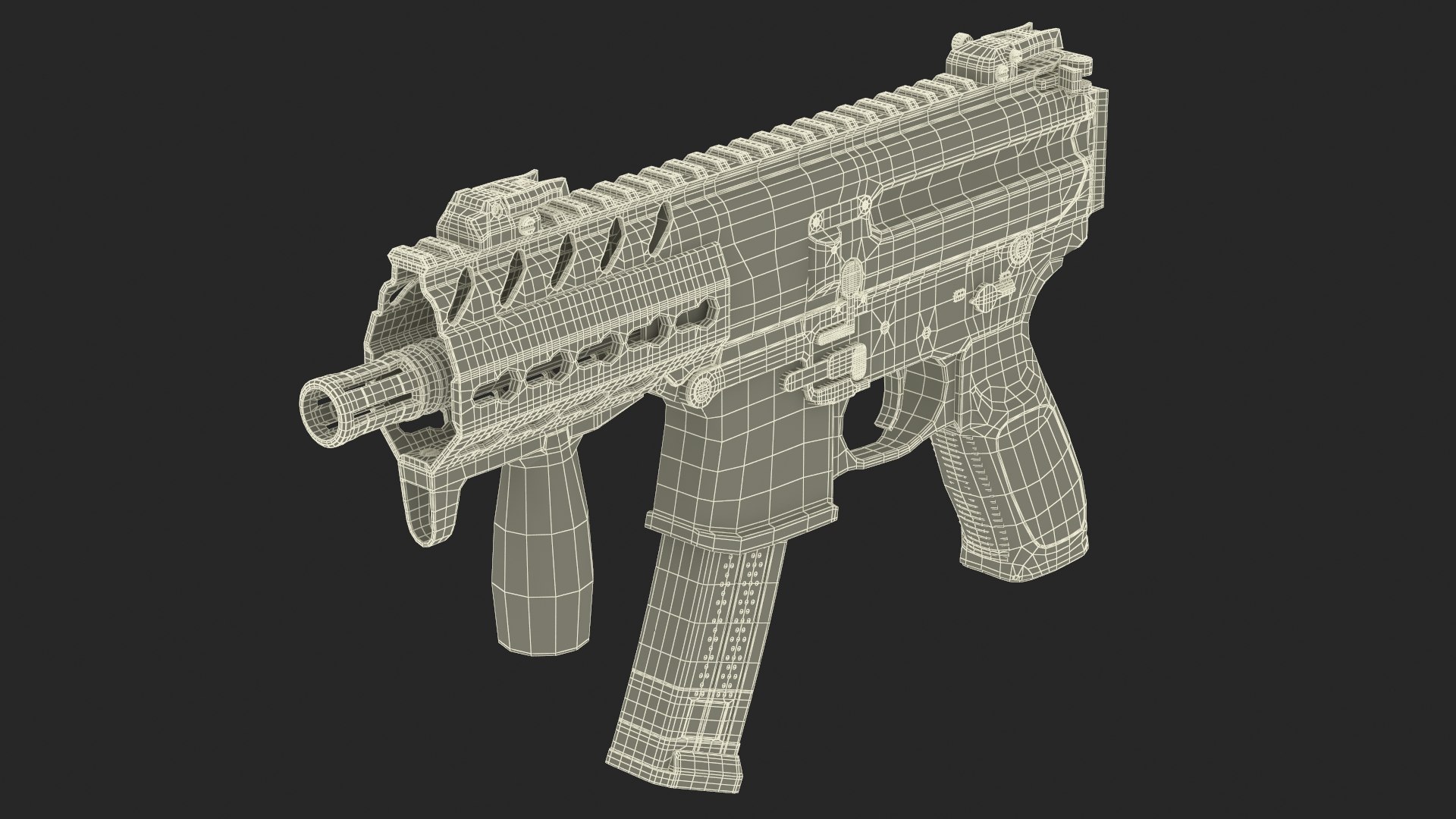 Mini Submachine Gun SMG SIG SAUER MPX 3D Model - TurboSquid 2148554