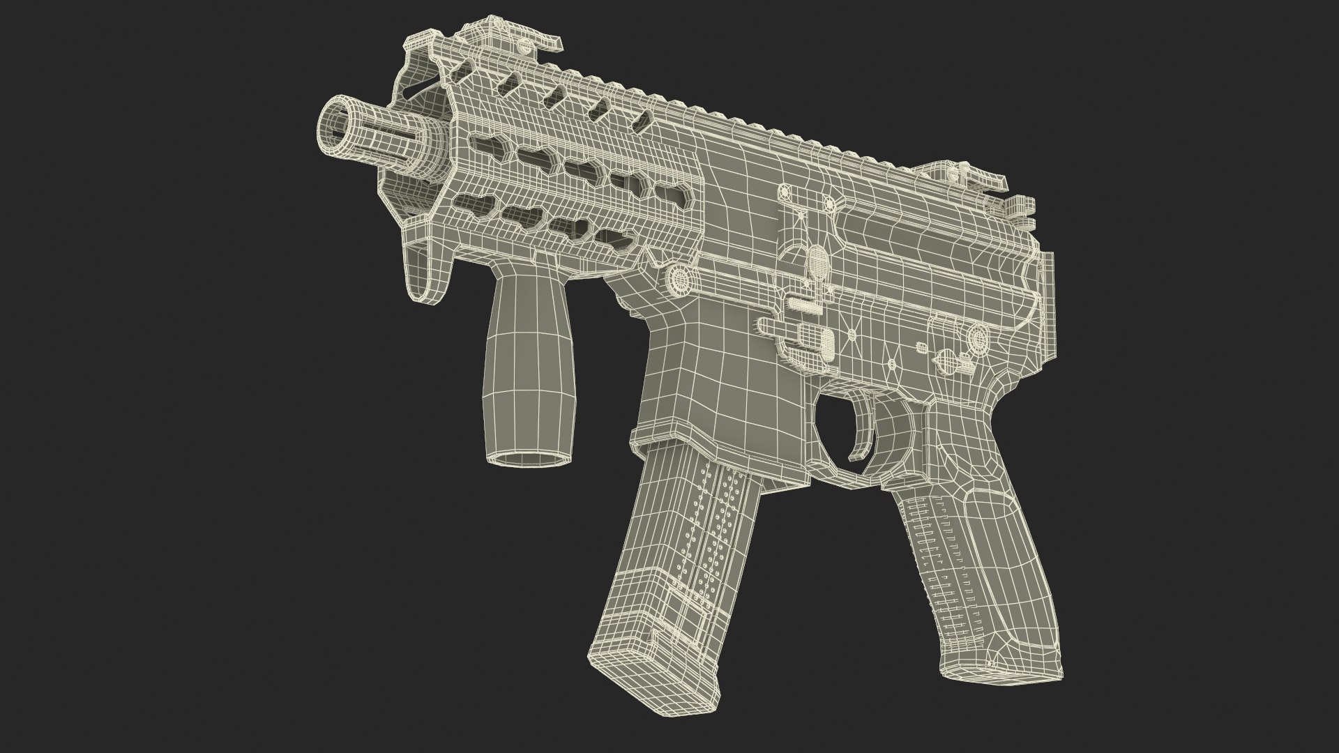 Mini Submachine Gun SMG SIG SAUER MPX 3D Model - TurboSquid 2148554
