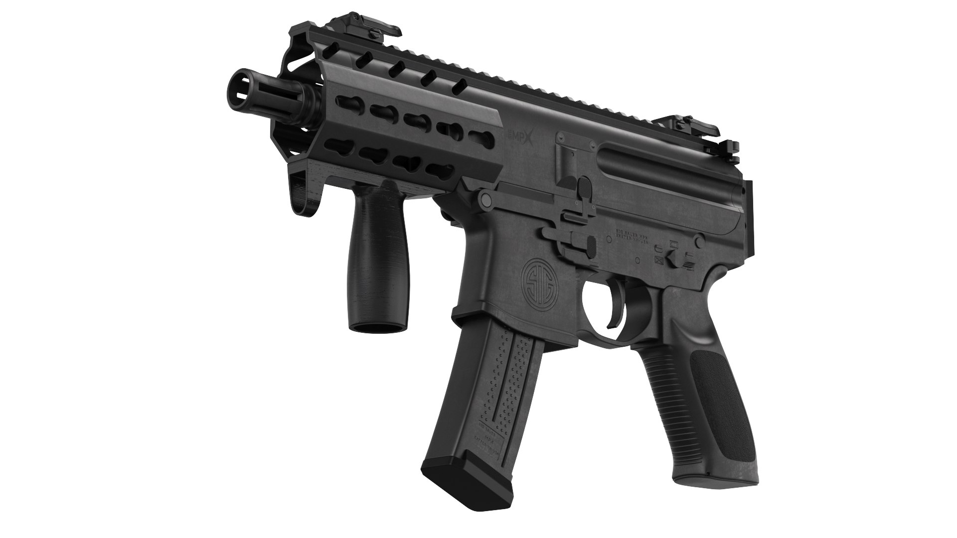 Mini Submachine Gun SMG SIG SAUER MPX 3D Model - TurboSquid 2148554