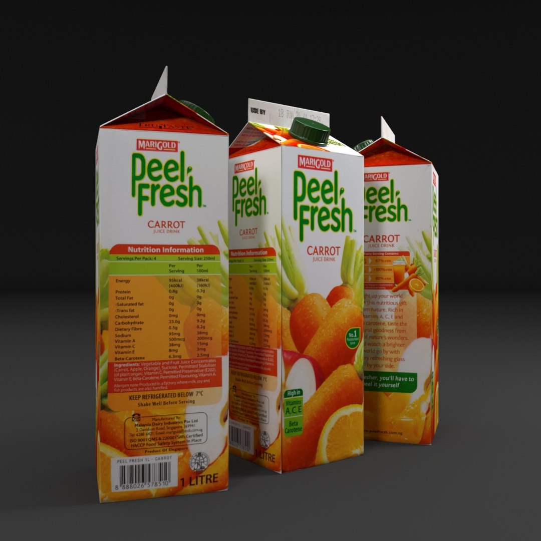 3D Juice Box Model - TurboSquid 1572958