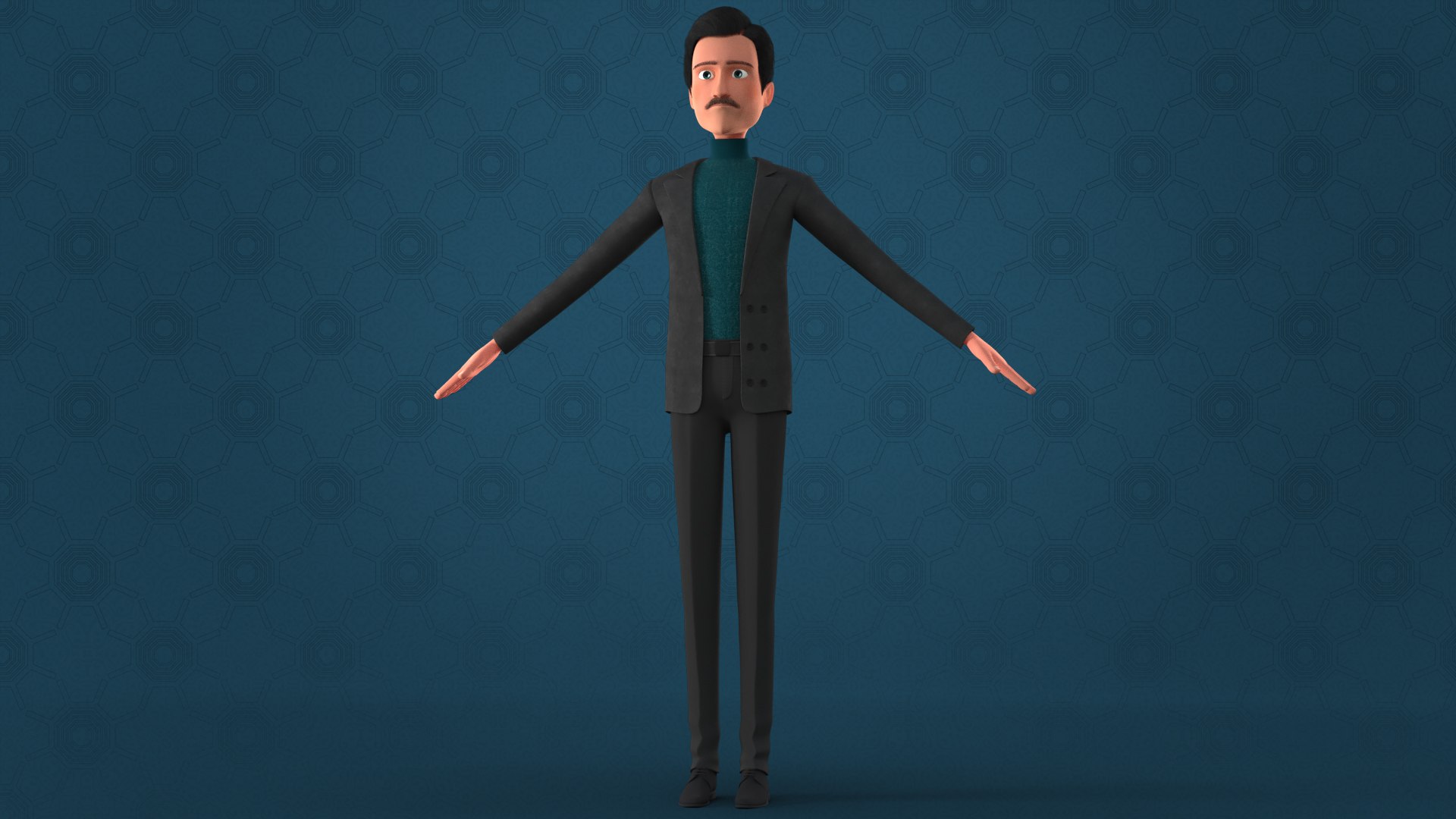 Cartoon Man - Rigged Characters 3D Model - TurboSquid 1480244