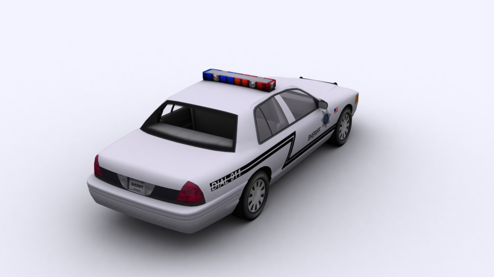 Police Car 3d 3ds