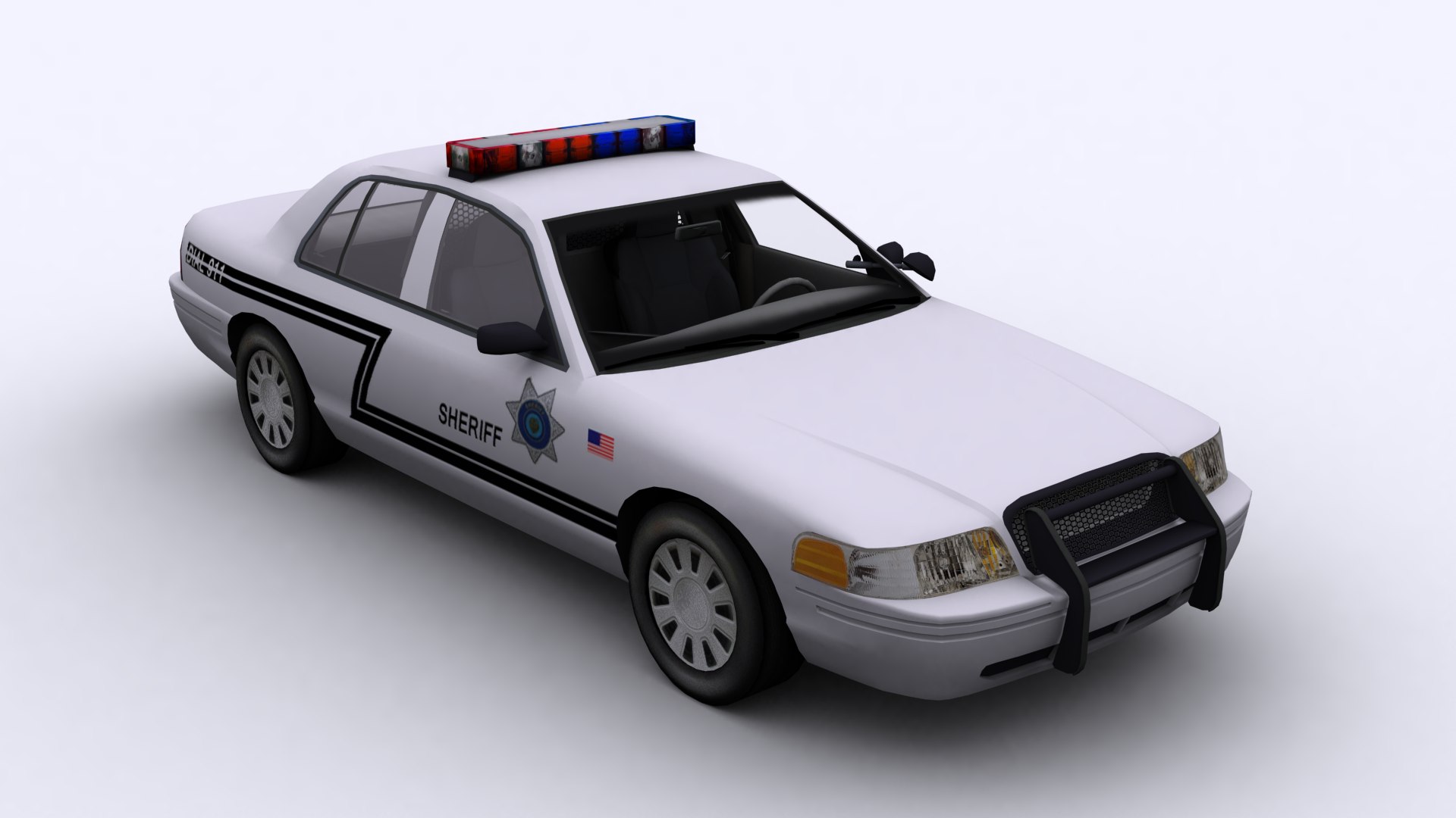Police Car 3d 3ds