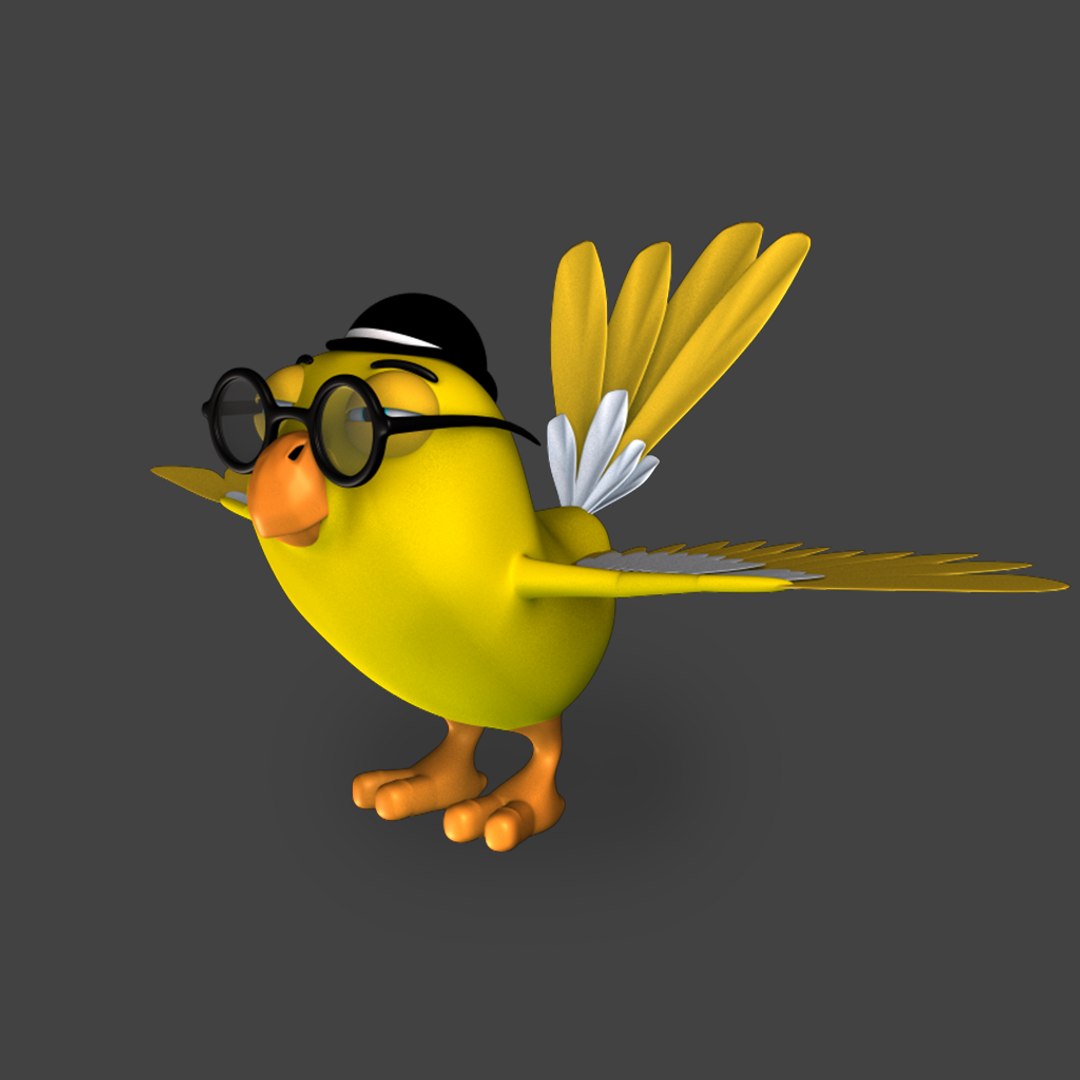 Cartoon Bird A2 3D - TurboSquid 1254069