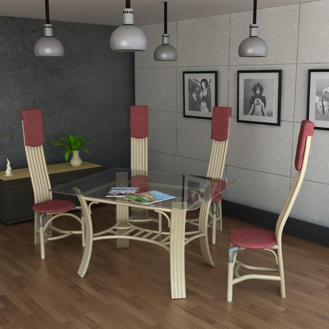 3d model rattan ergo