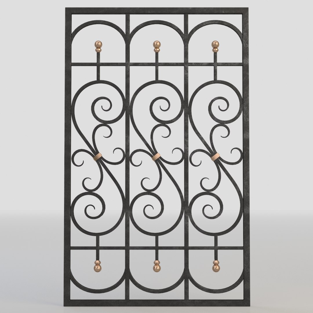 3d Model Windows Bars