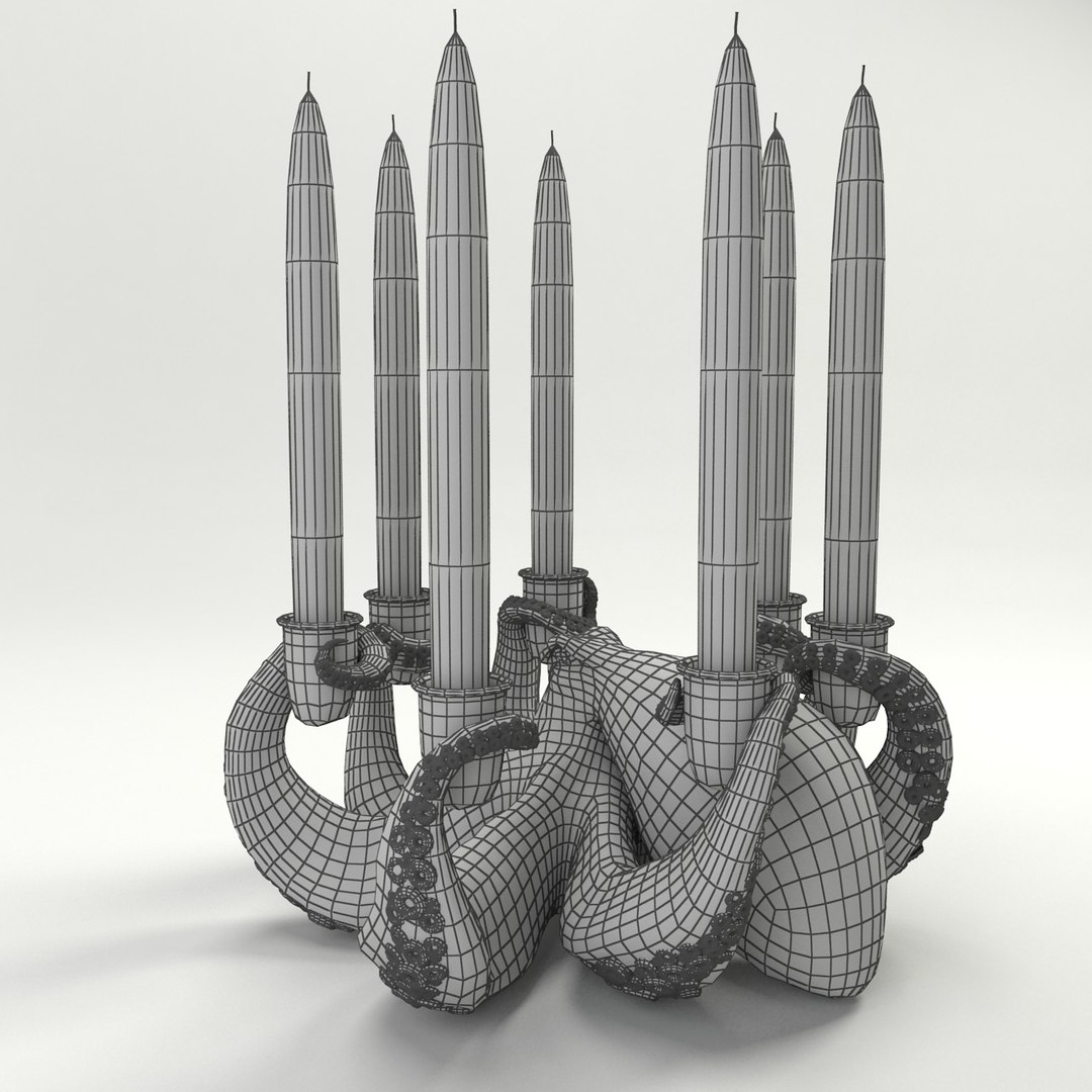 steampunk squid candelabra max