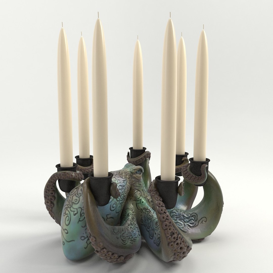 steampunk squid candelabra max