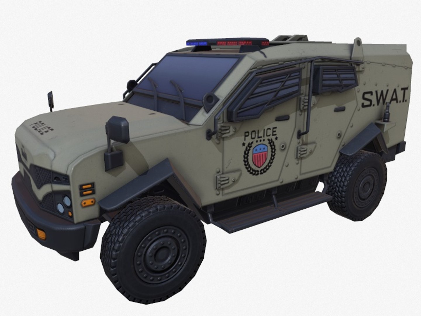 Car Armored Swat Pack 3D Model - TurboSquid 1421516