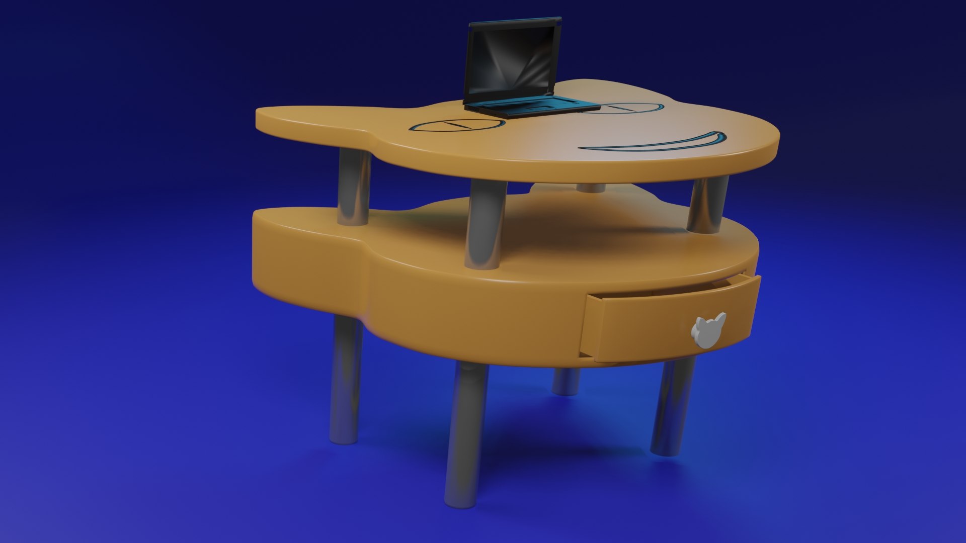 The Kitty Table 04 3D Model - TurboSquid 2033769