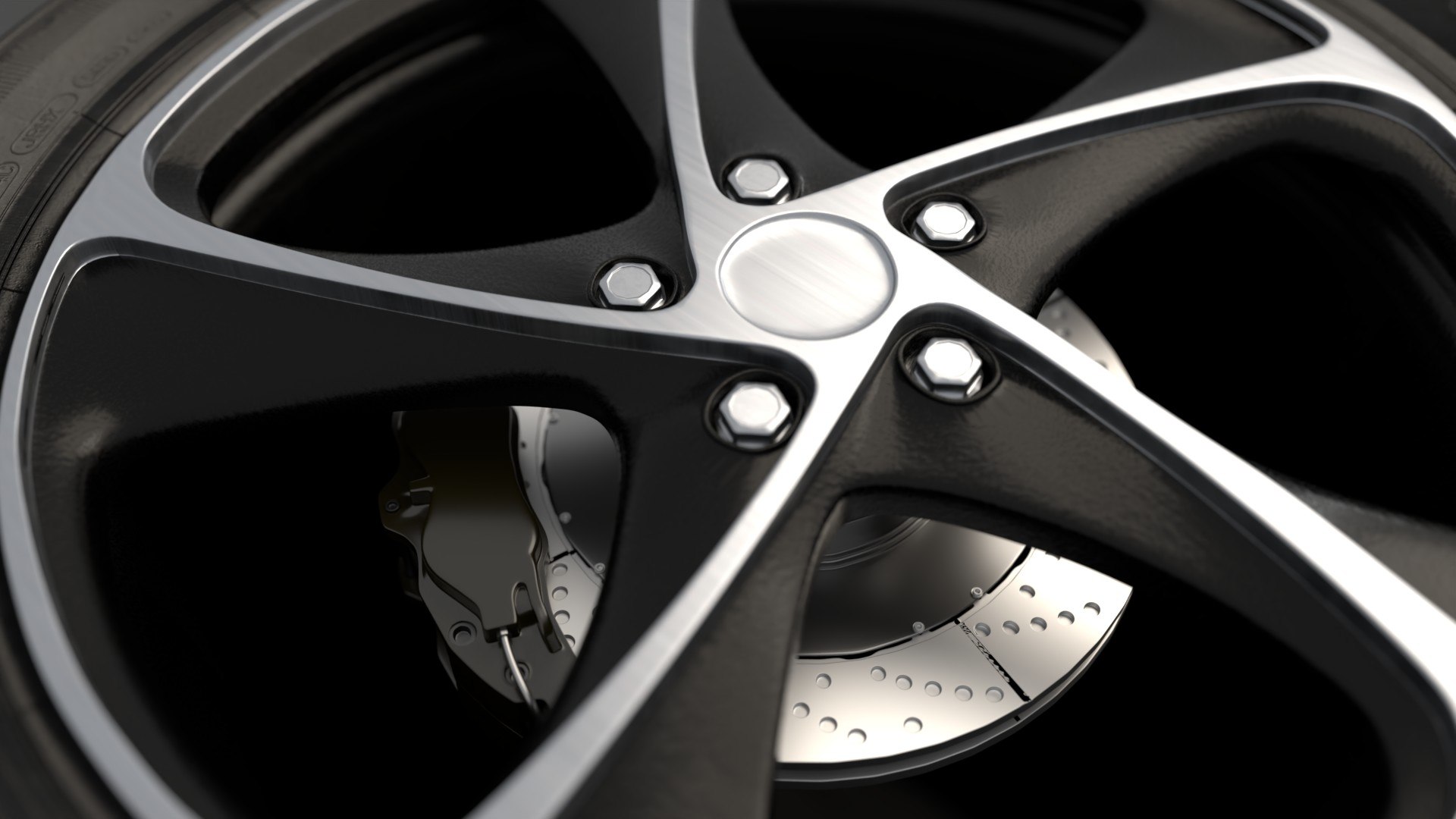 Realistic RIM And Tire 01 Subdivision Ready 1K 2K 4K Low-poly 3D Model ...