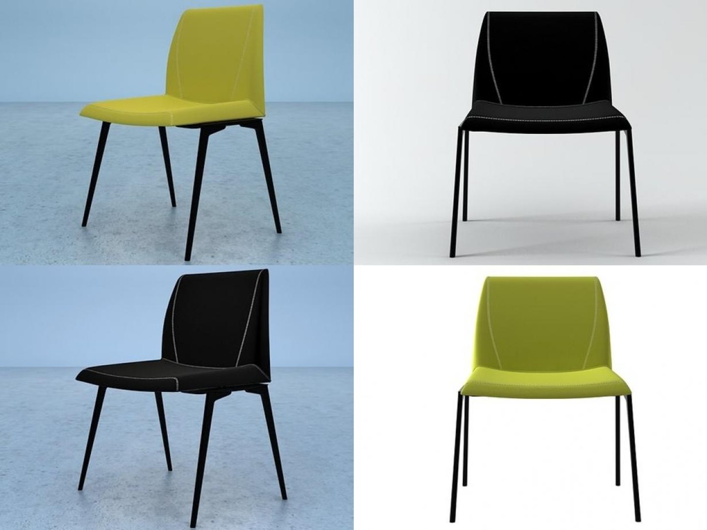 Plate chair 3D - TurboSquid 1183646